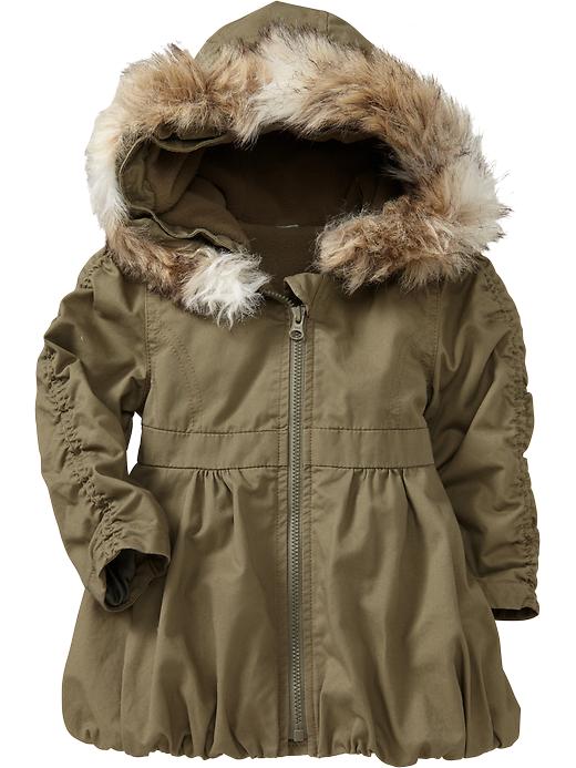 Old Navy Hooded Faux Fur Lined Anoraks For Baby | Quality Fashion
