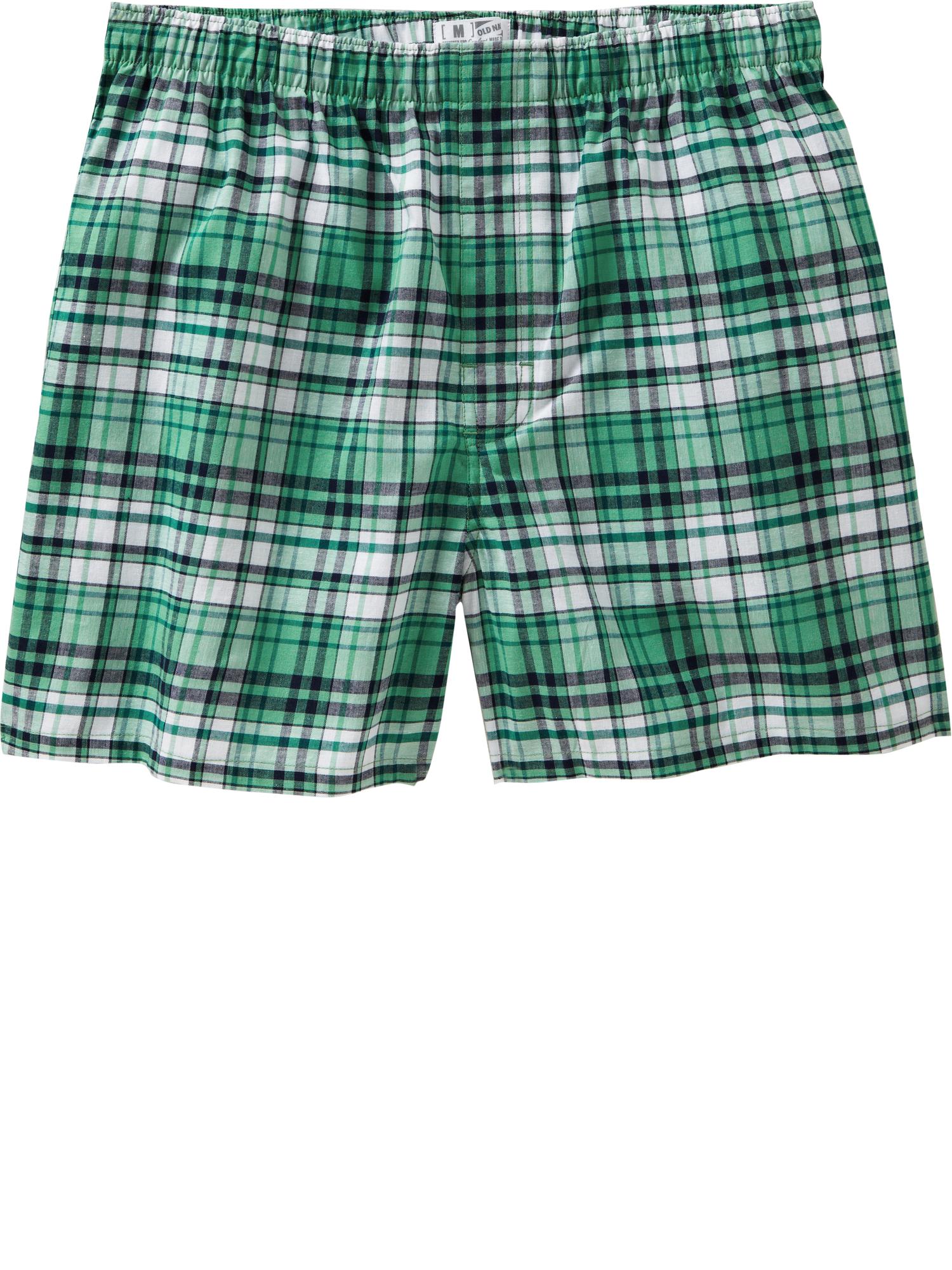 Old Navy Men’s Patterned Boxers – Navy/green Plaid | Kayloo