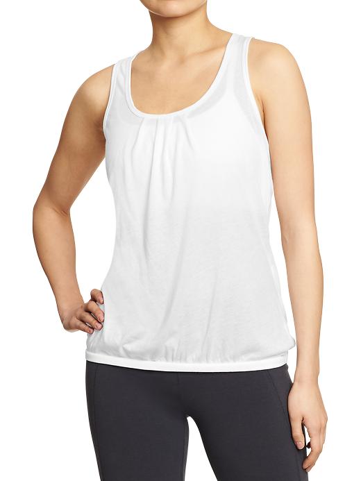 Women’s Old Navy Active Cross Over Racerback Tanks – Bright White ...