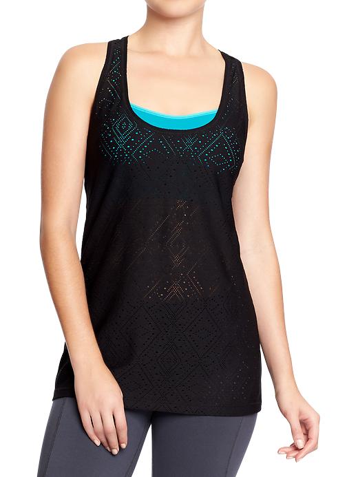 Women’s Old Navy Active Cut Out Mesh Tanks – Black Jack | Livestorm