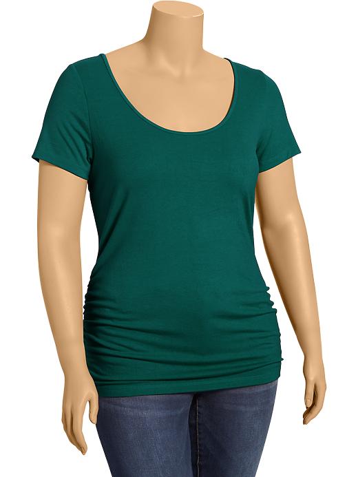 Old Navy Women’s Plus Side Shirred Tees – Teal Next Time | Shuffleopia