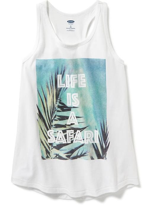 Graphic Racerback Tank for Girls | Old Navy
