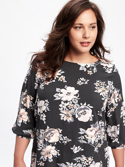 Patterned Plus Size Shift Dress Old Navy