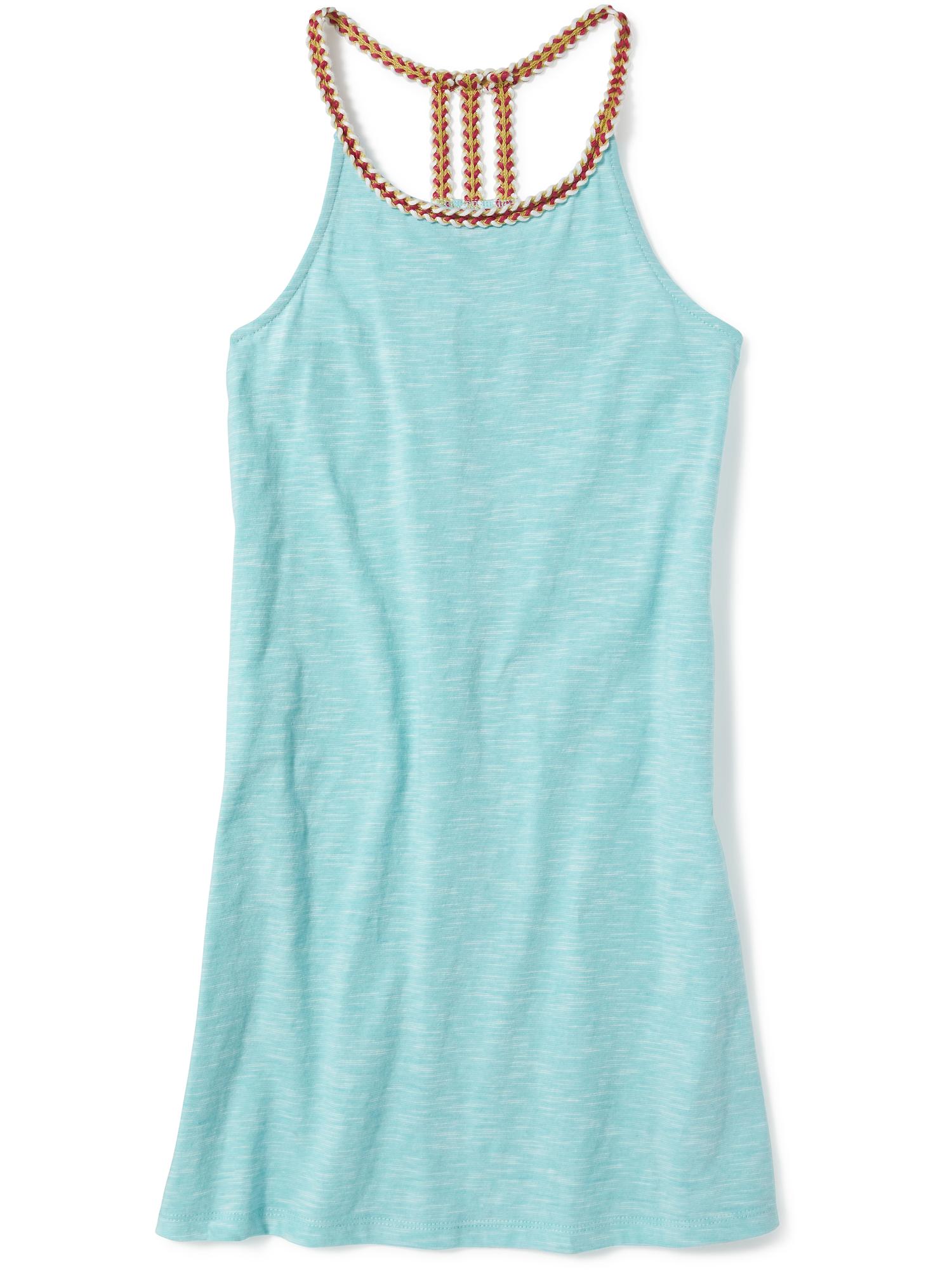 Braided-Strap Shift Dress for Girls | Old Navy