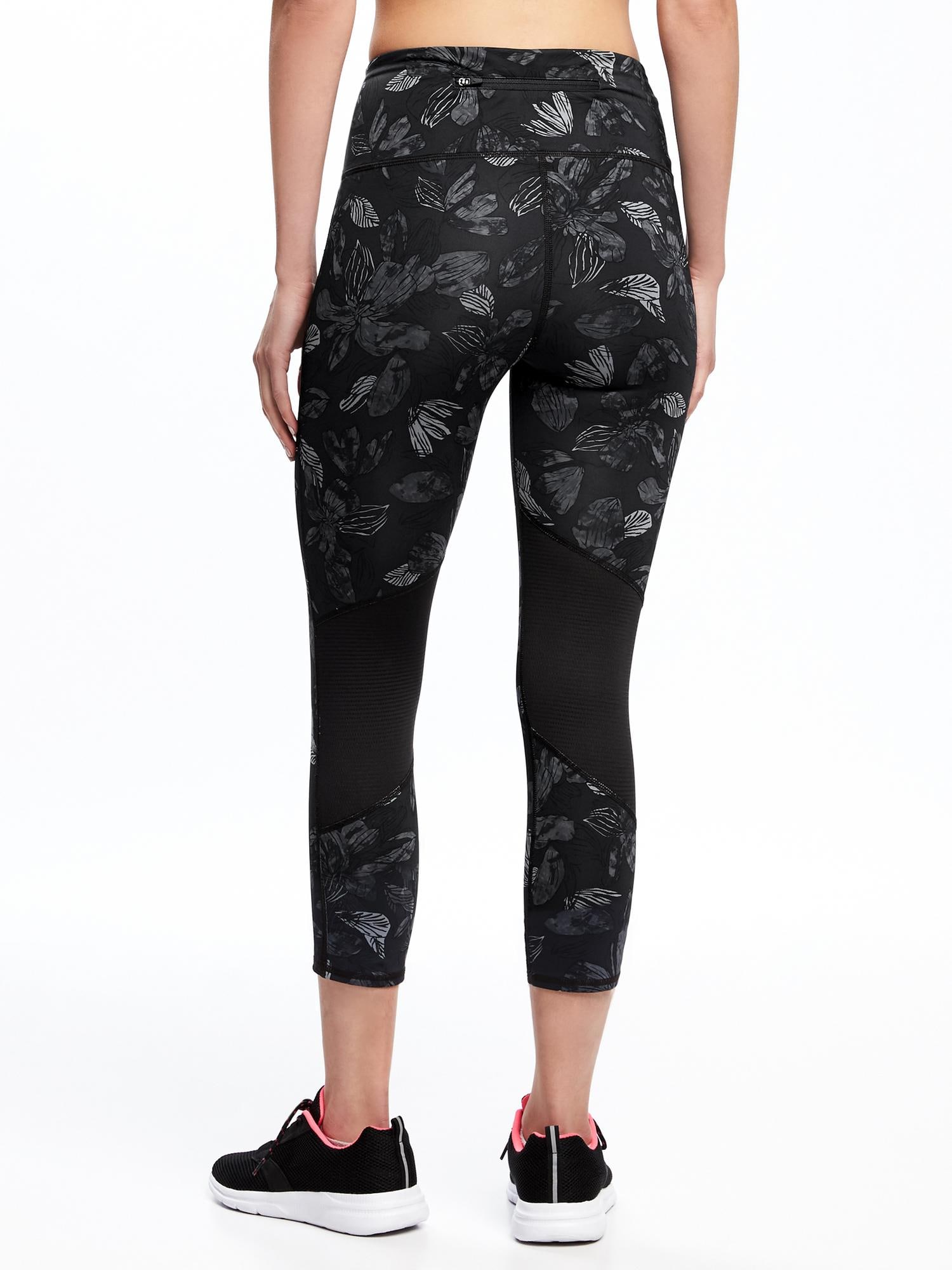 High-Rise Compression Run Crops for Women | Old Navy