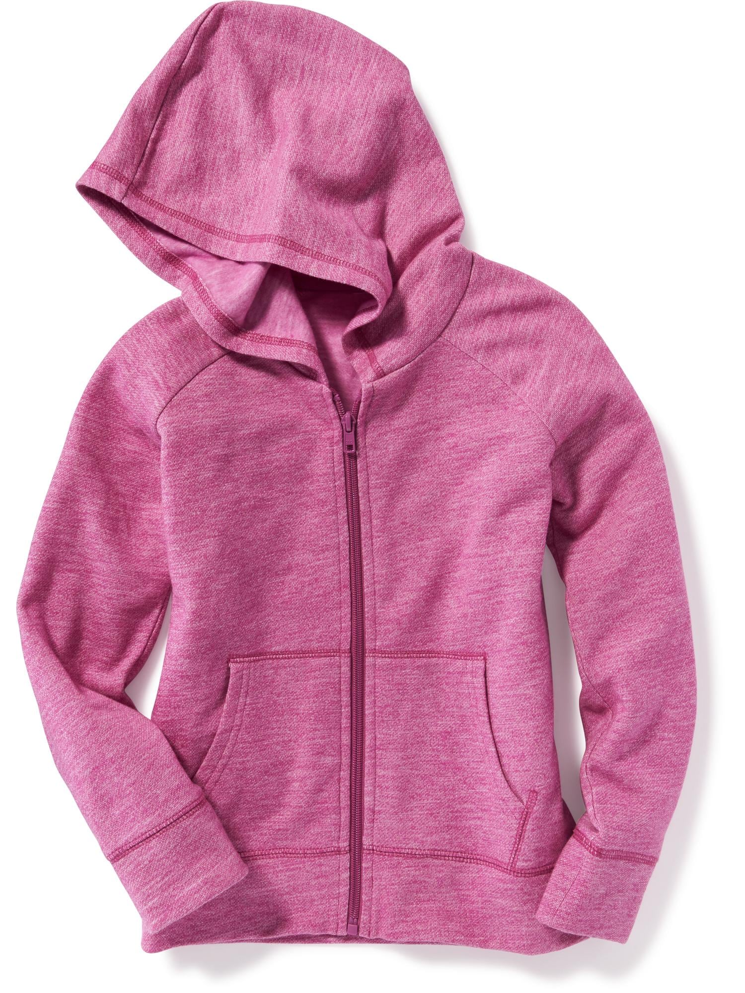 Slub-Knit Raglan-Sleeve Zip Hoodie for Girls | Old Navy