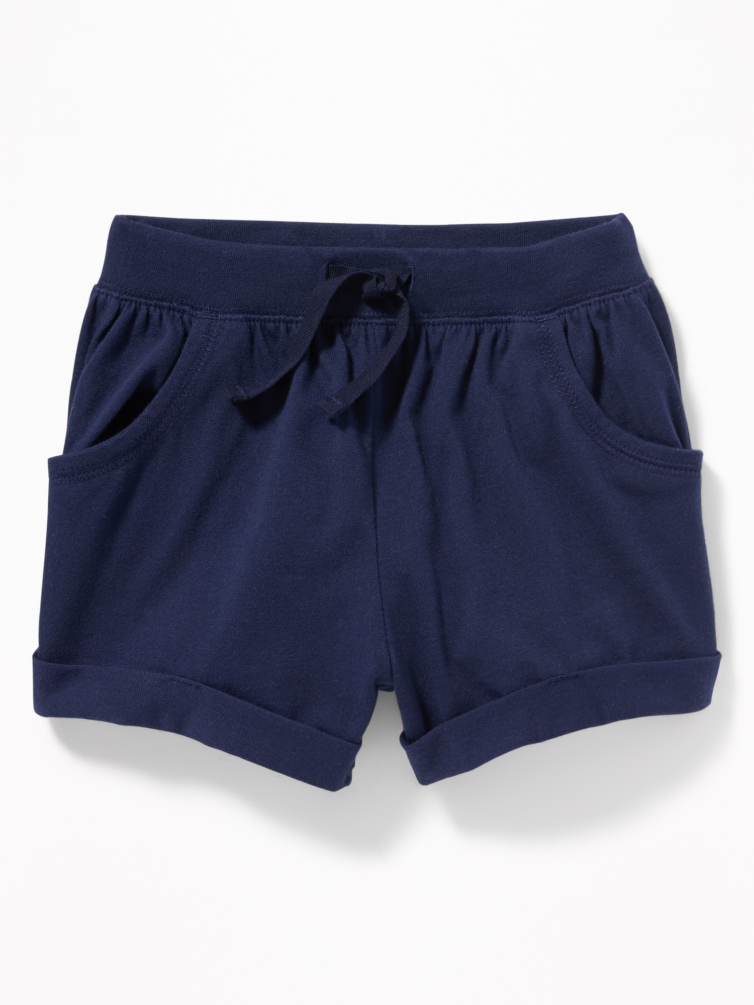 Functional-Drawstring Jersey Shorts for Toddler Girls | Old Navy