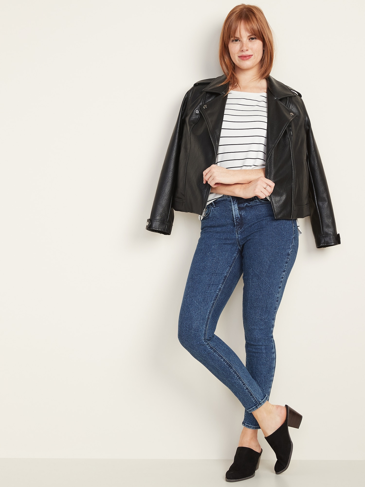 Luxe Long-Sleeve Hi-Lo Hem Striped Tee for Women | Old Navy