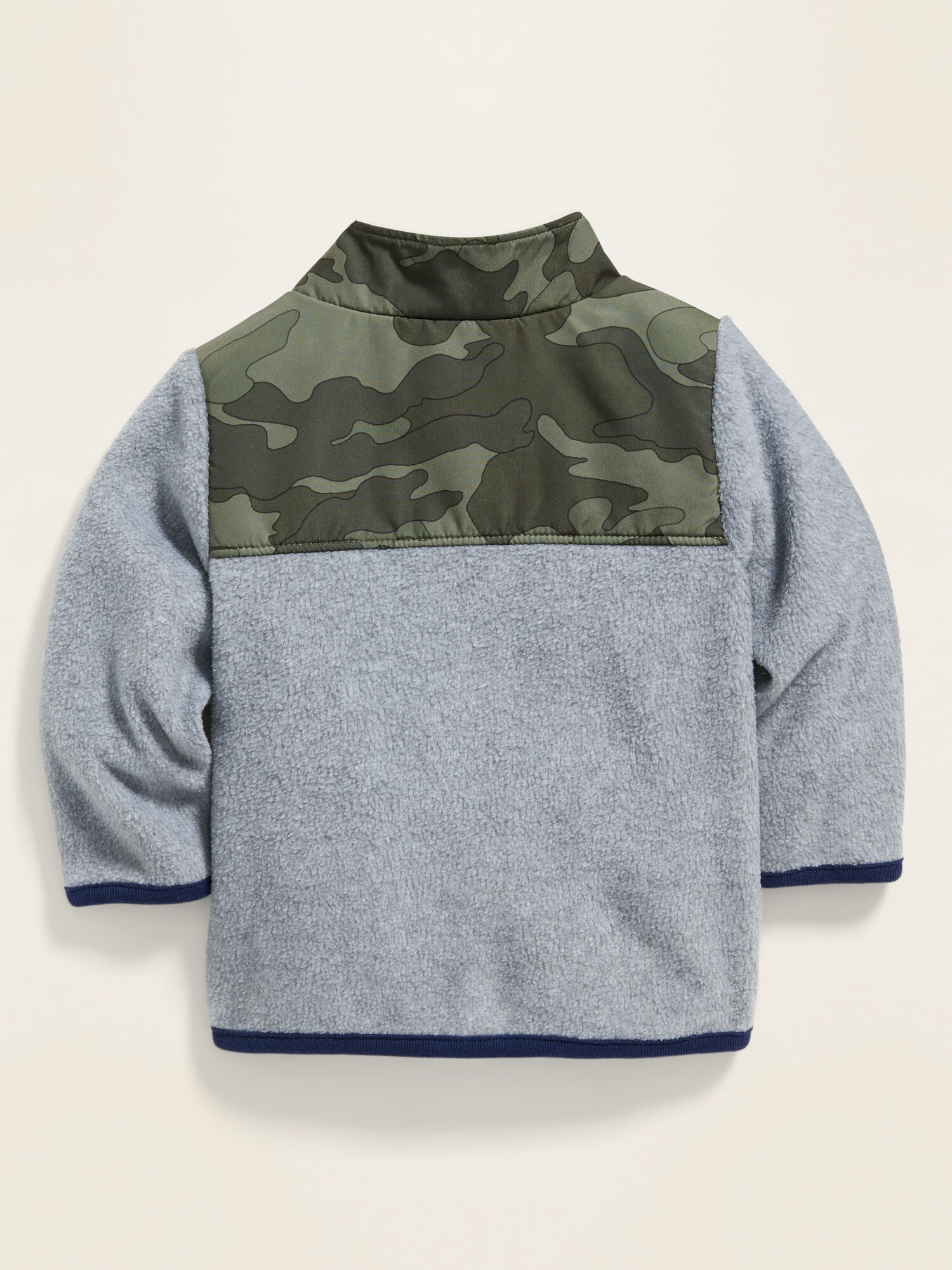 Micro Performance Fleece Poplin-Yoke Zip Jacket for Baby | Old Navy