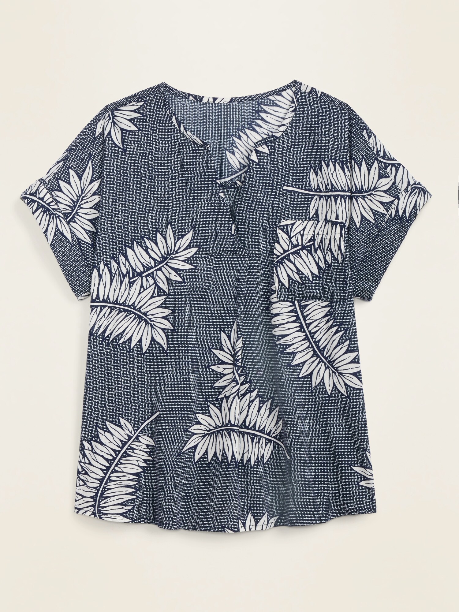 Printed Envelope-Neck Blouse for Women | Old Navy