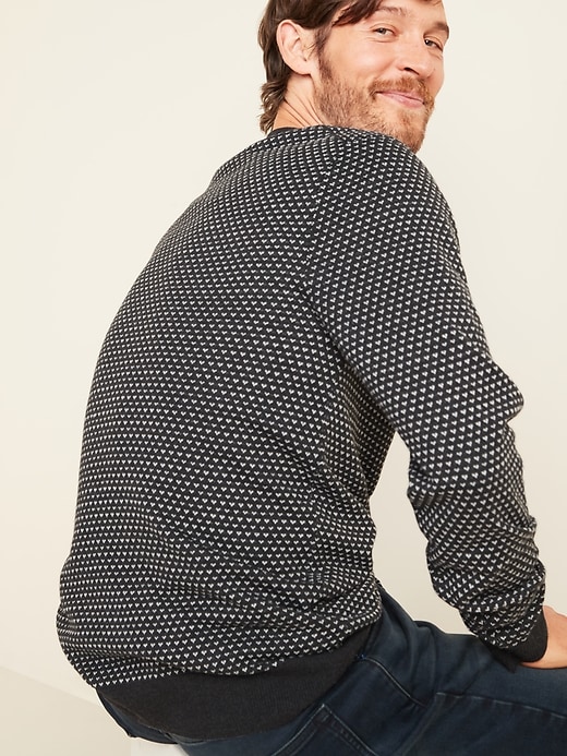 Birdseye-Pattern Crew-Neck Sweater for Men | Old Navy