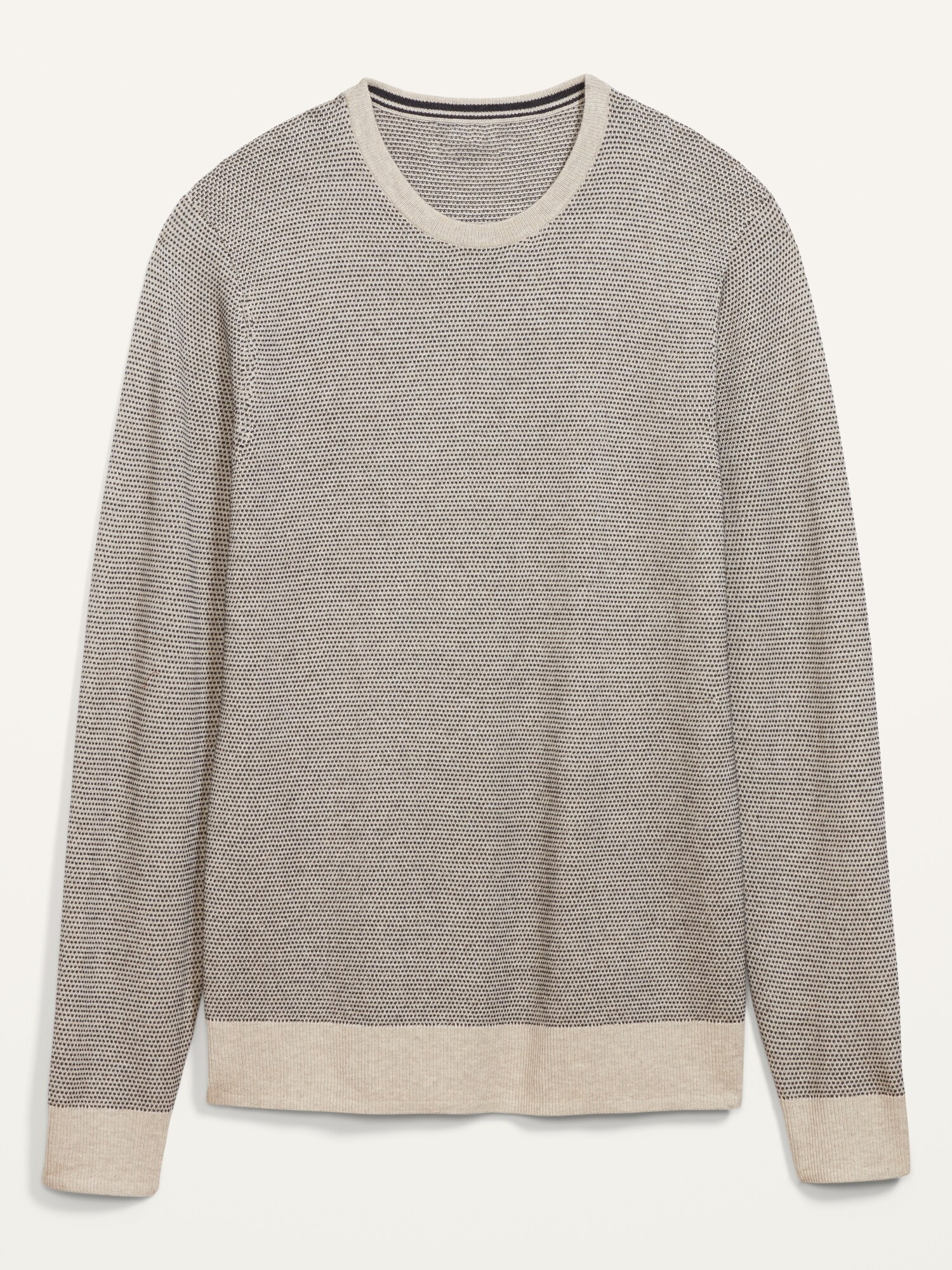 Birdseye-Pattern Crew-Neck Sweater for Men | Old Navy