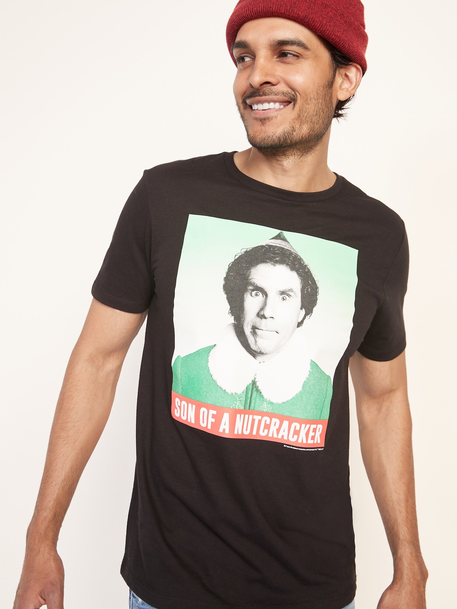 Elf™ "Son of A Nutcracker" Christmas Gender-Neutral Tee for Men & Women ...