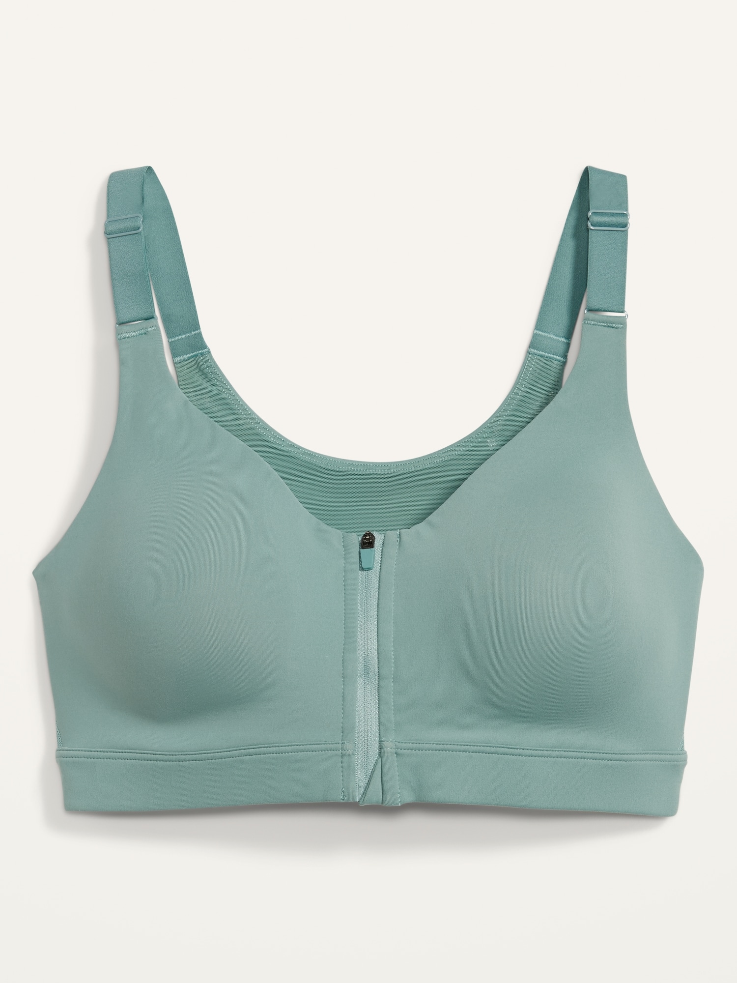High-Support PowerSoft Zip-Front Sports Bra for Women 32C-42C | Old Navy