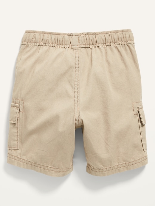 Functional-Drawstring Pull-On Canvas Cargo Shorts for Toddler Boys ...