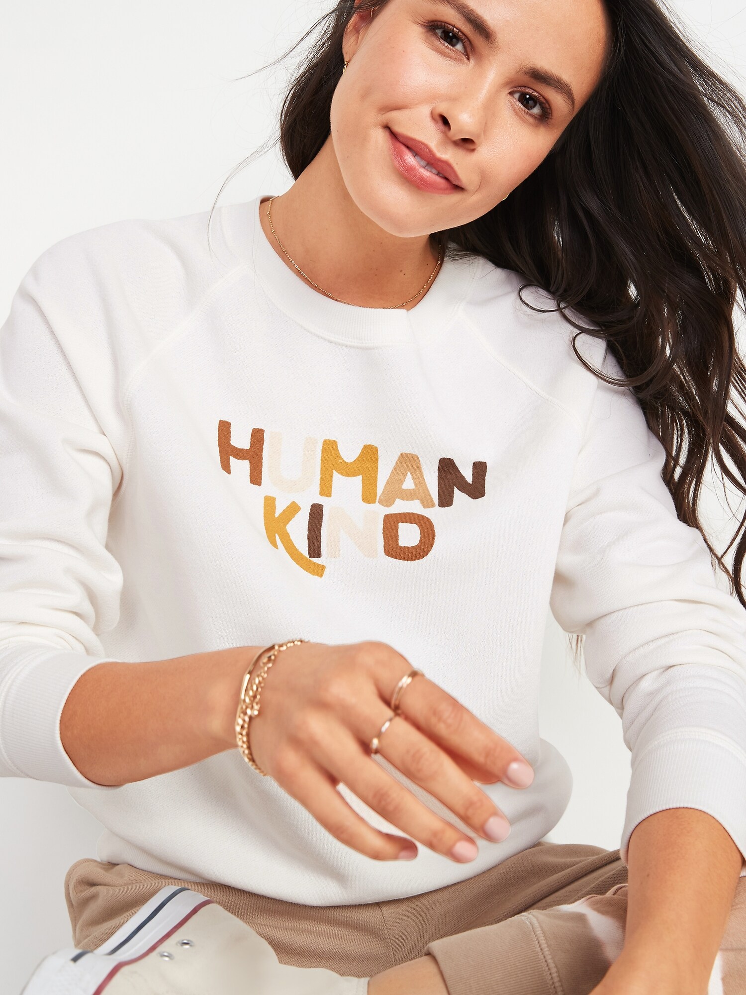 Vintage Graphic Crew-Neck Sweatshirt for Women | Old Navy