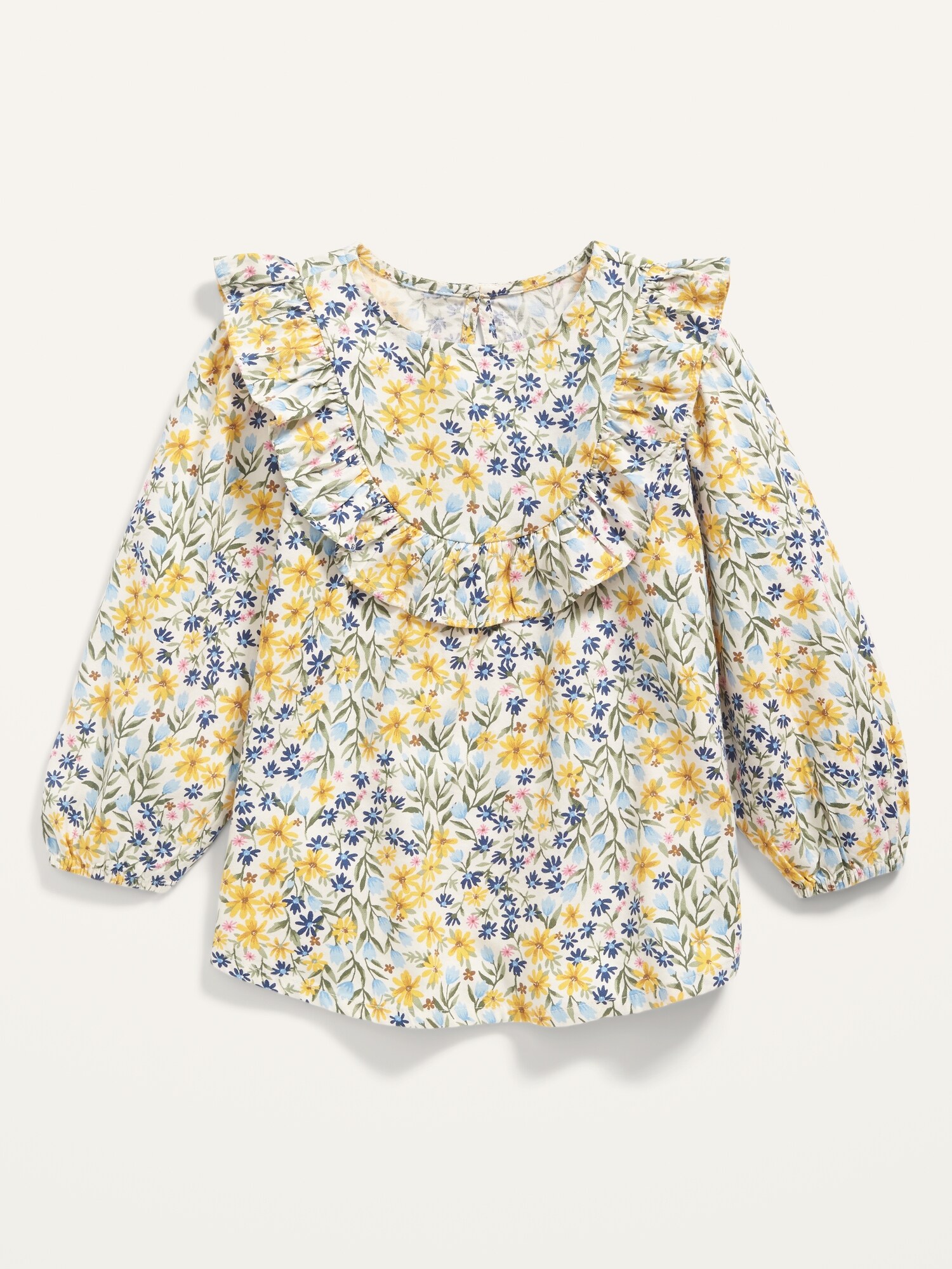 Ruffle-Trim Floral Tunic for Toddler Girls | Old Navy