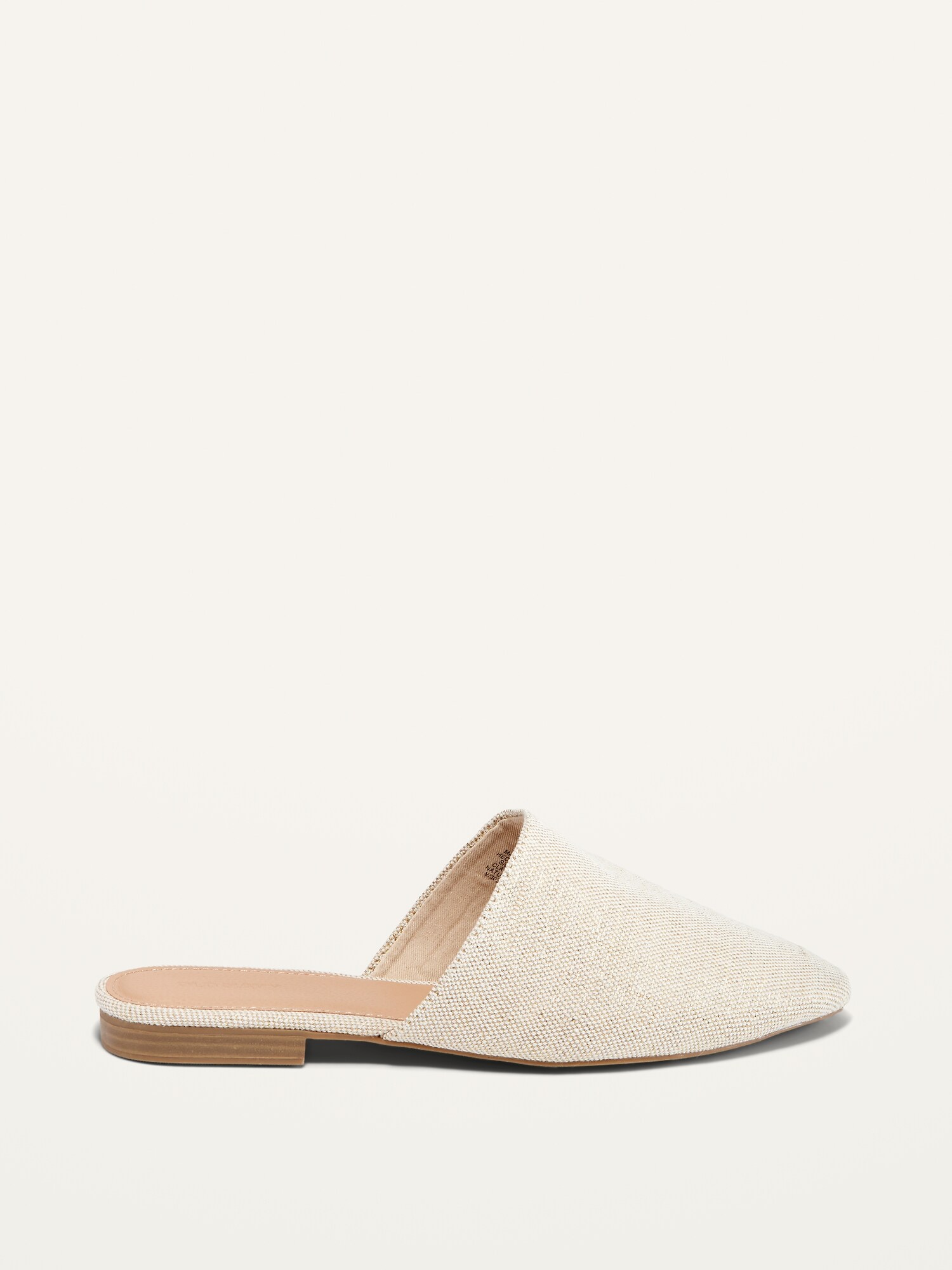 Metallic-Textile Mule Flats for Women | Old Navy