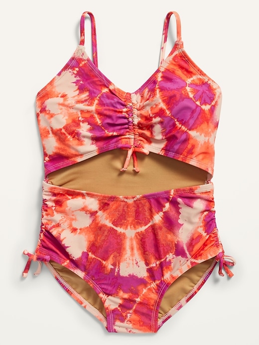 Old Navy Ruched Cut-Out One-Piece Swimsuit for Girls - 674962013000