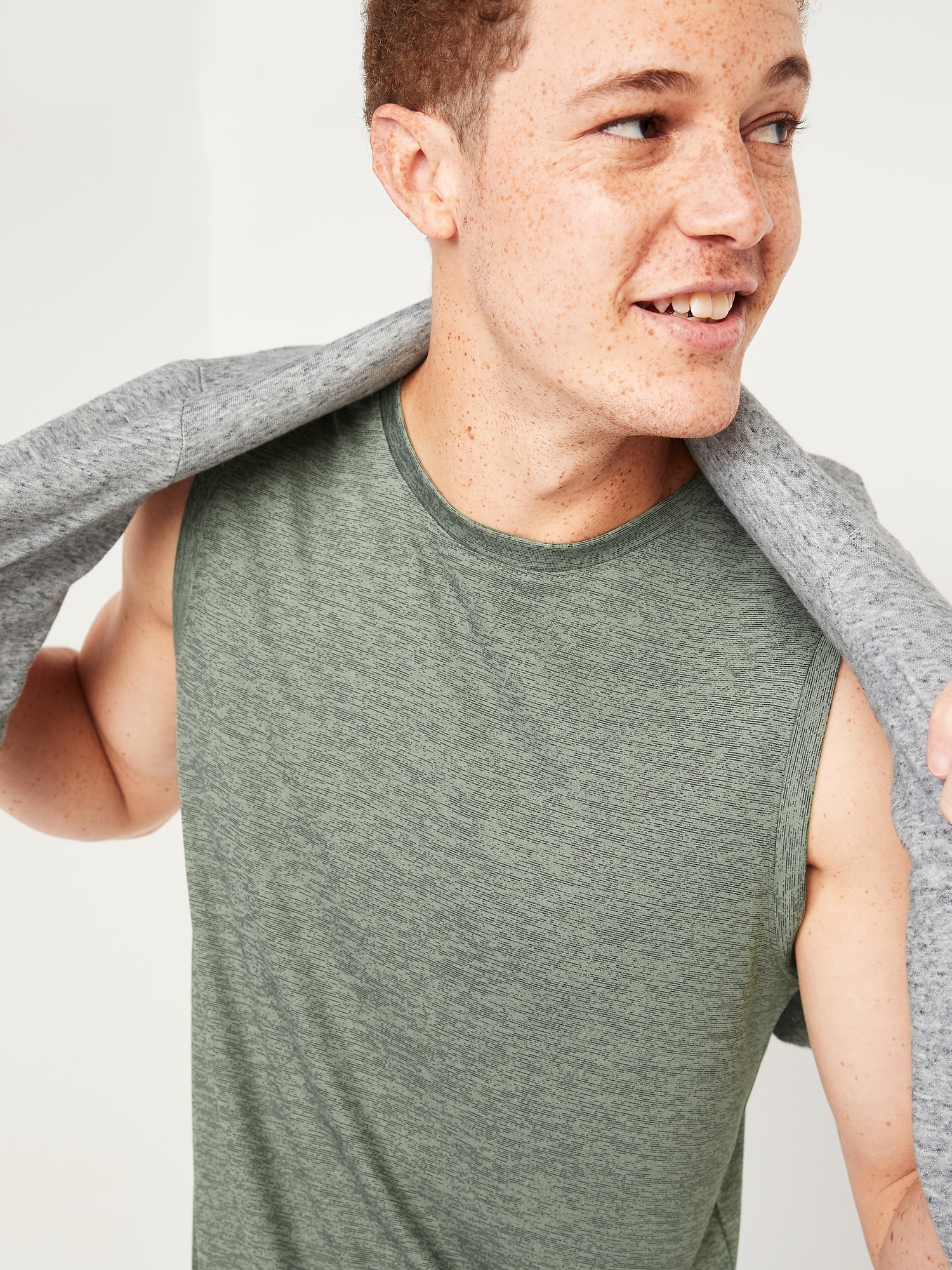 Go-Dry Odor-Control Core Digi-Print Muscle Tank | Old Navy