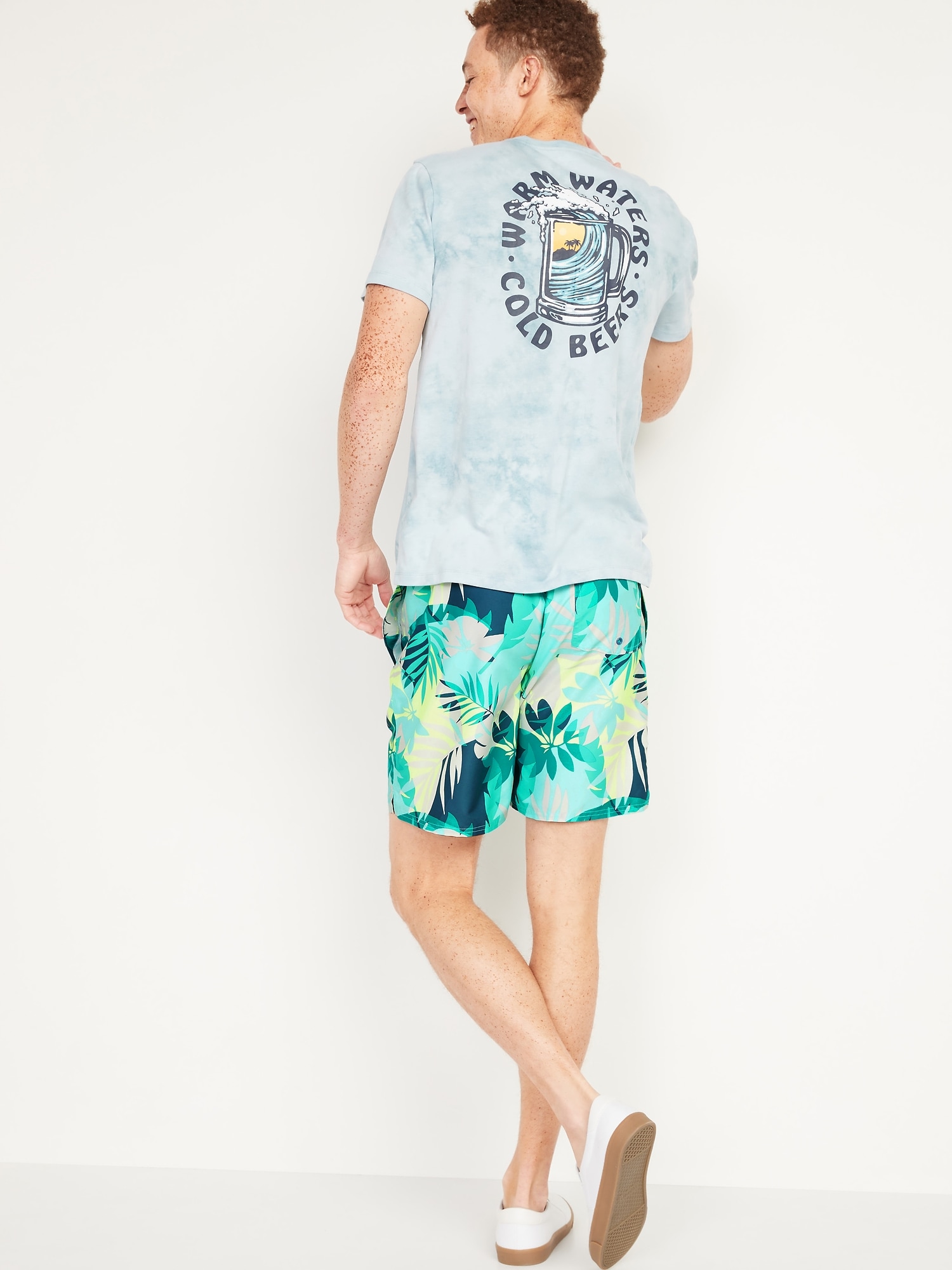 Printed Swim Trunks for Men -- 8-inch inseam | Old Navy