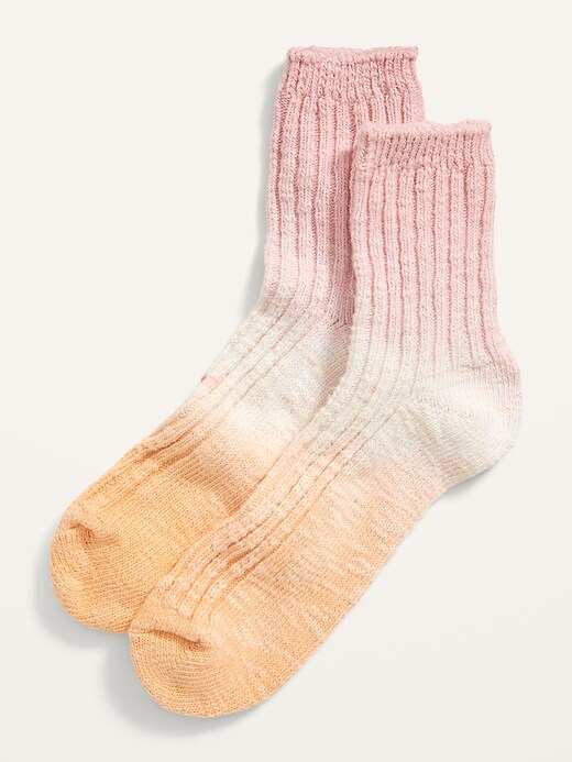 Patterned Quarter-Crew Socks for Women | Old Navy