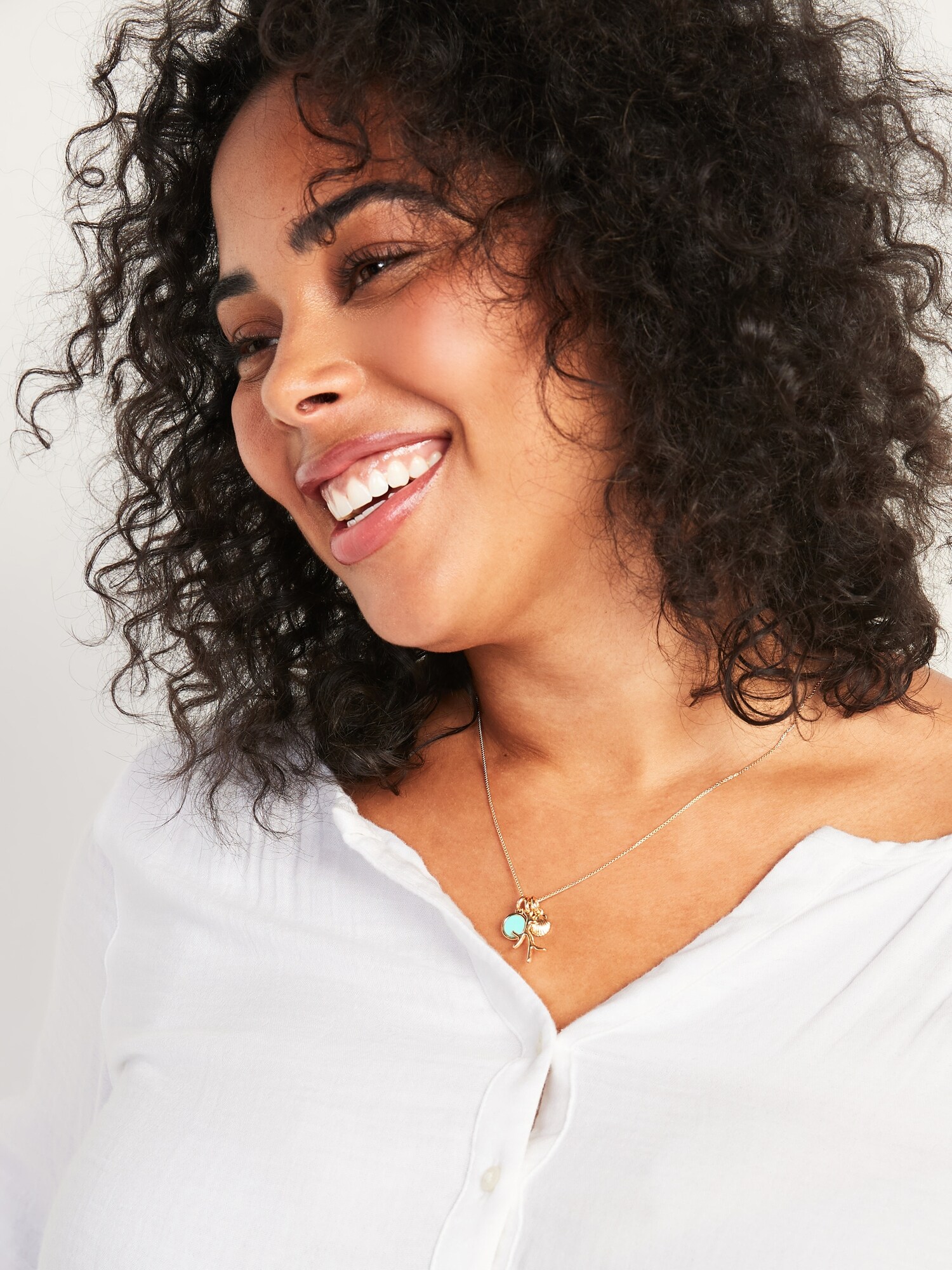Gold-Toned Multi-Pendant Necklace for Women | Old Navy