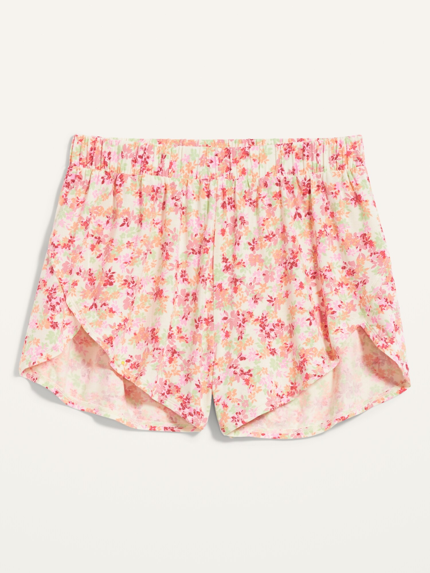 High-Waisted Sunday Sleep Ultra-Soft Dolphin-Hem Pajama Shorts for ...