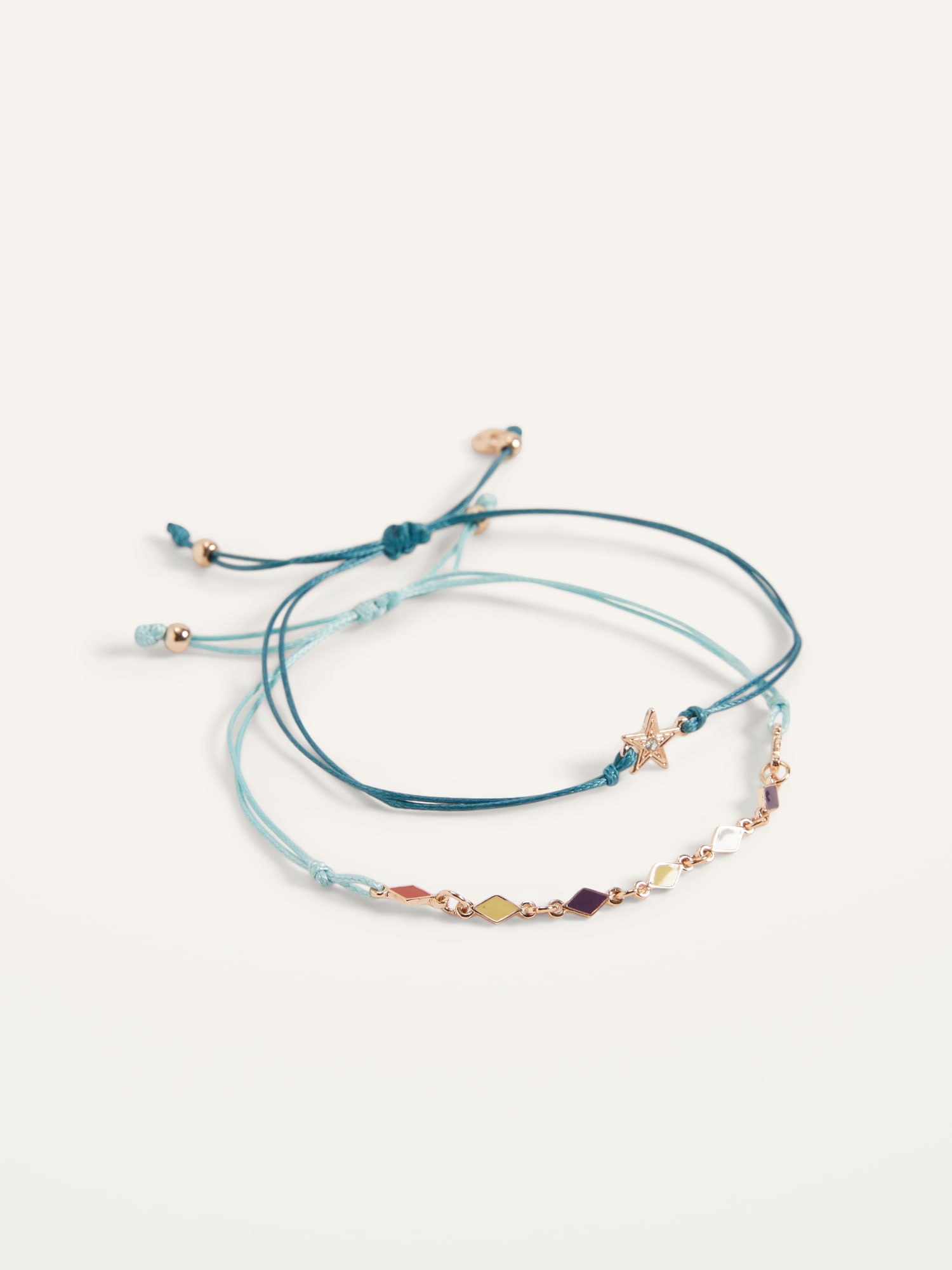 Adjustable Cord Charm Bracelet 2-Pack For Women | Old Navy