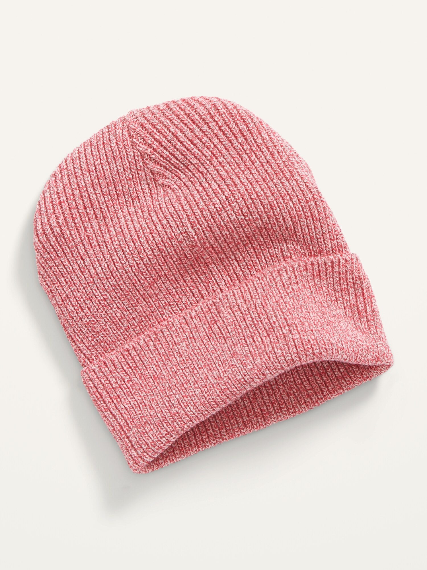 Gender-Neutral Marled Rib-Knit Cotton Beanie Hat for Adults | Old Navy