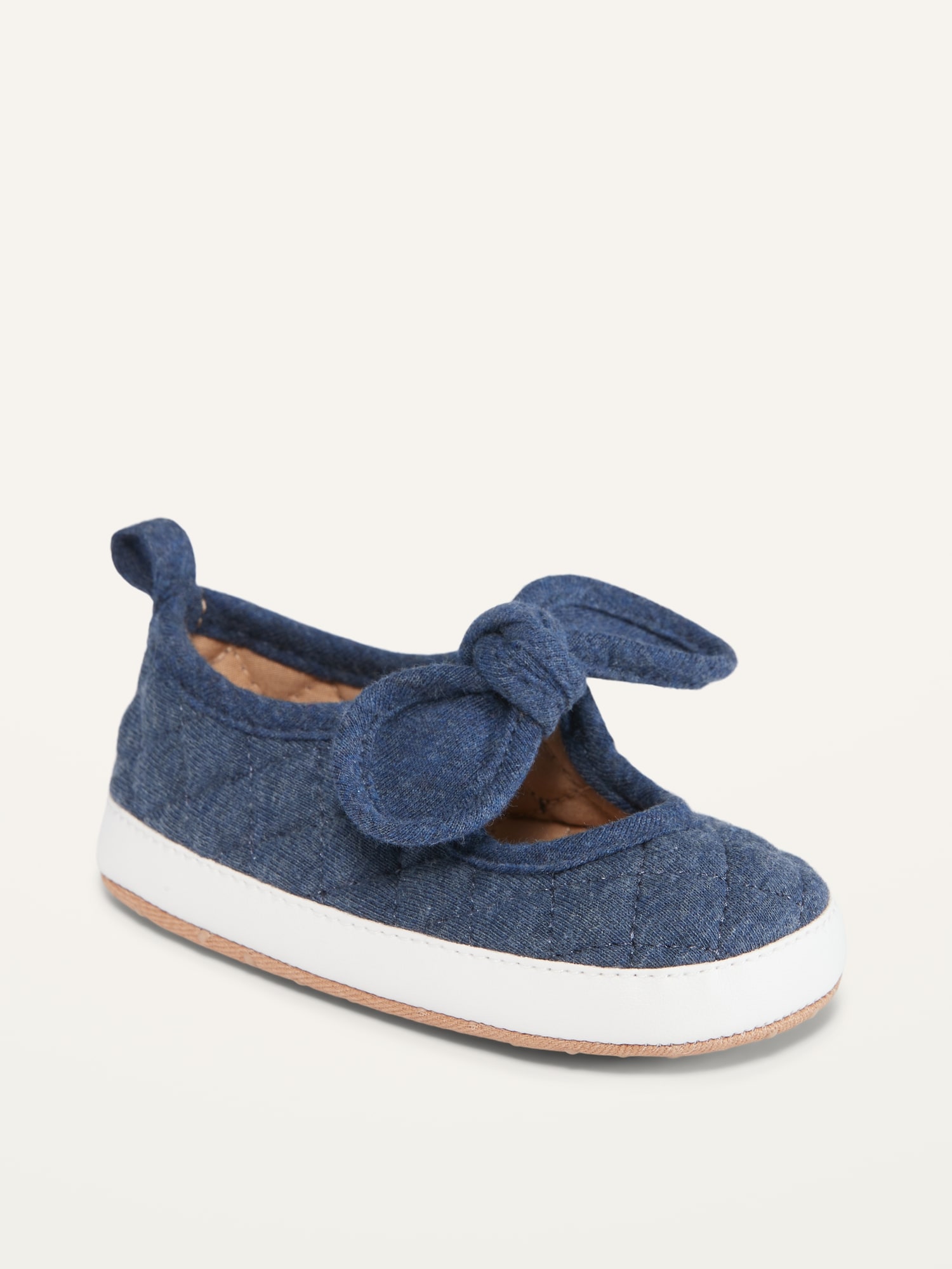 Unisex Quilted Bow-Tie Booties for Baby | Old Navy