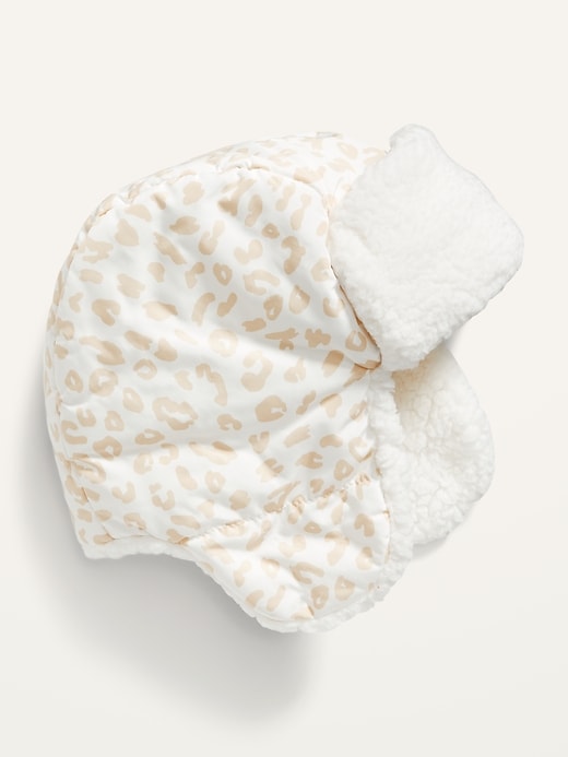Old Navy - Sherpa-Lined Leopard-Print Trapper Hat for Girls