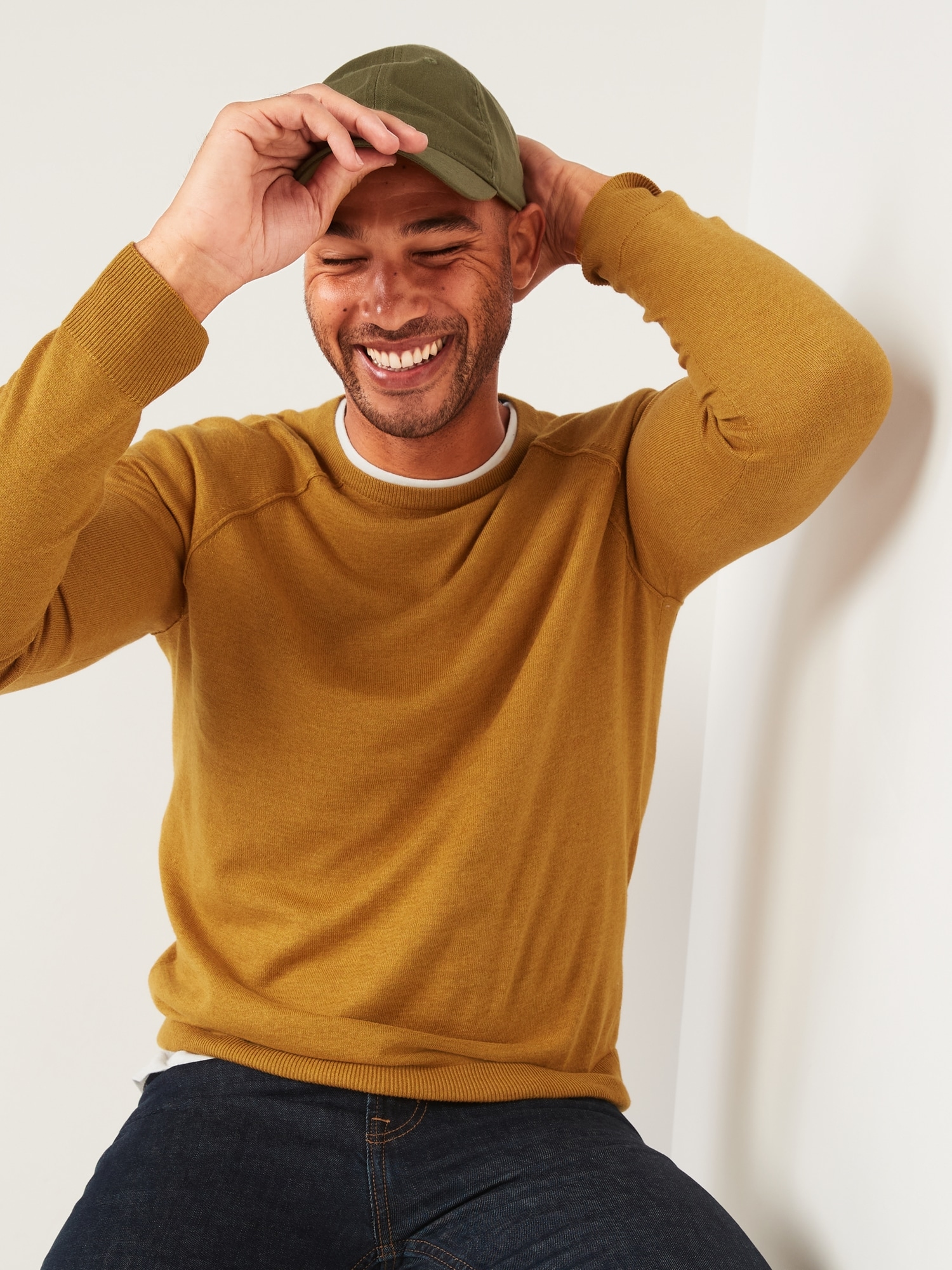 Crew-Neck Raglan-Sleeve Sweater for Men | Old Navy