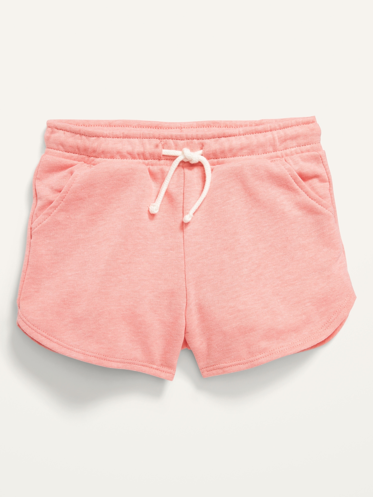 French Terry Drawstring Dolphin-Hem Shorts for Toddler Girls | Old Navy