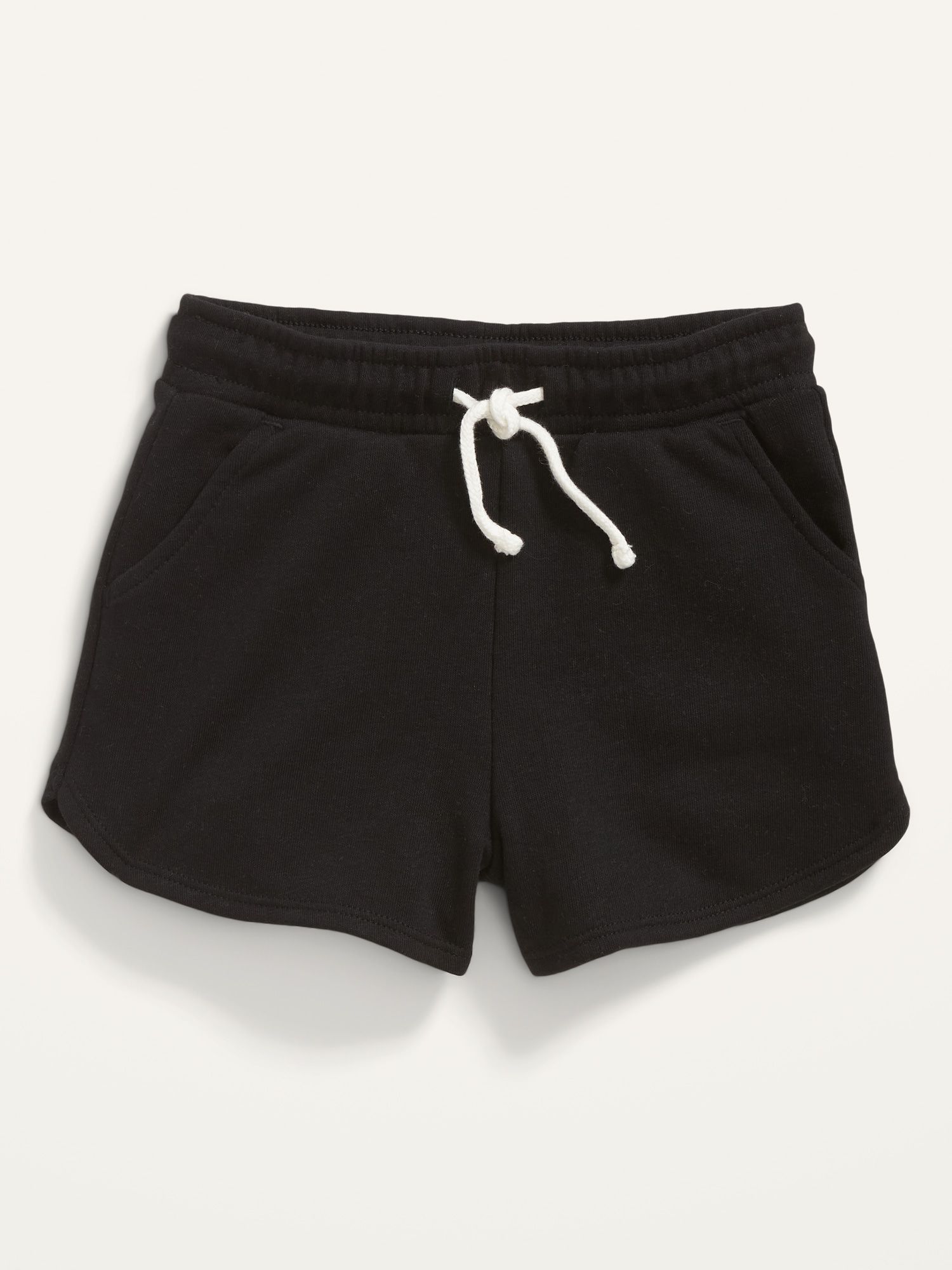 French Terry Drawstring Dolphin-Hem Shorts for Toddler Girls | Old Navy