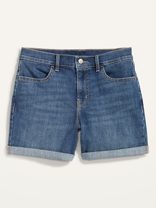 Mid-Rise Jean Shorts for Women -- 5-inch inseam | Old Navy