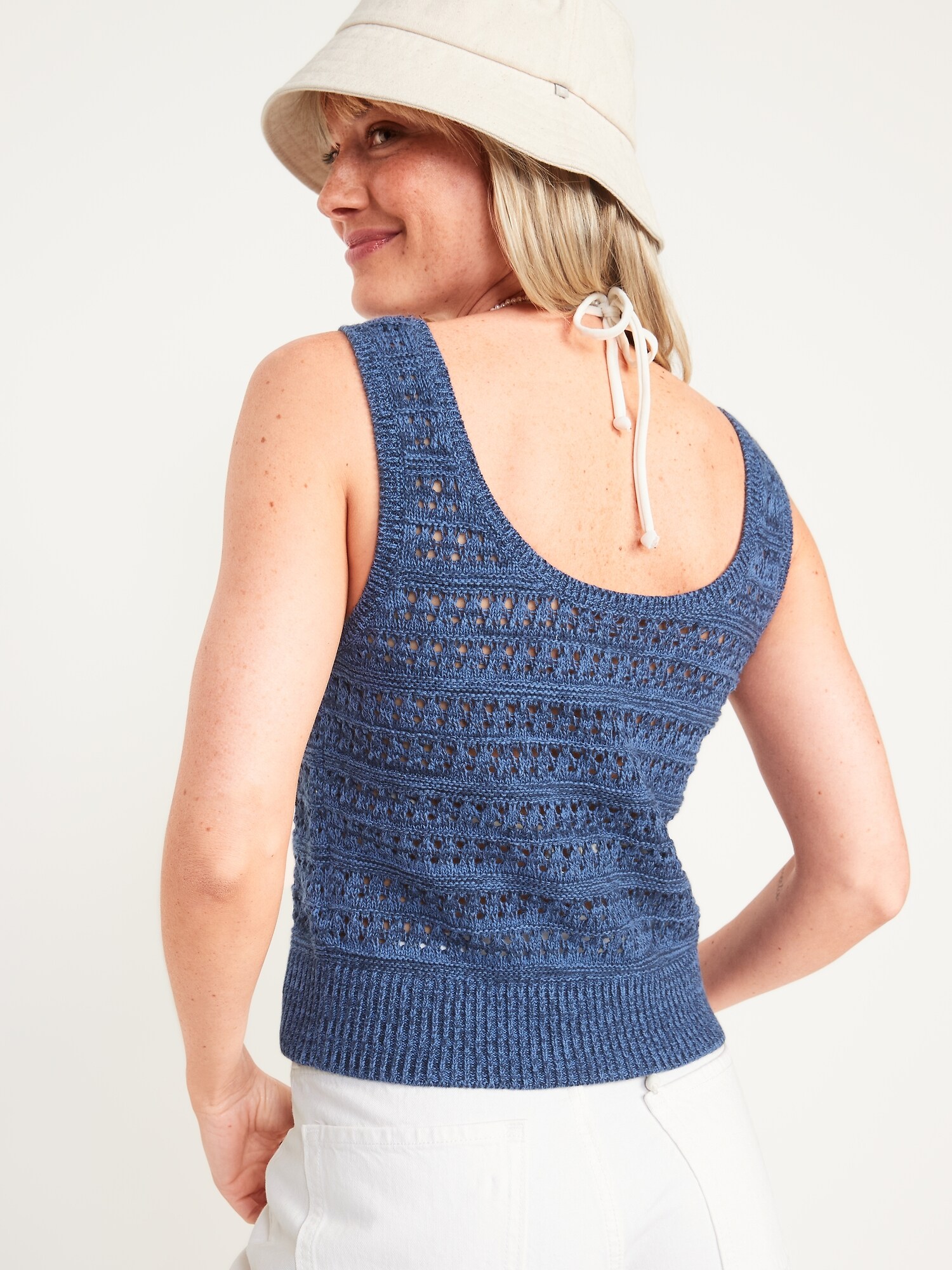 Pointelle-Knit Sweater Tank Top for Women | Old Navy