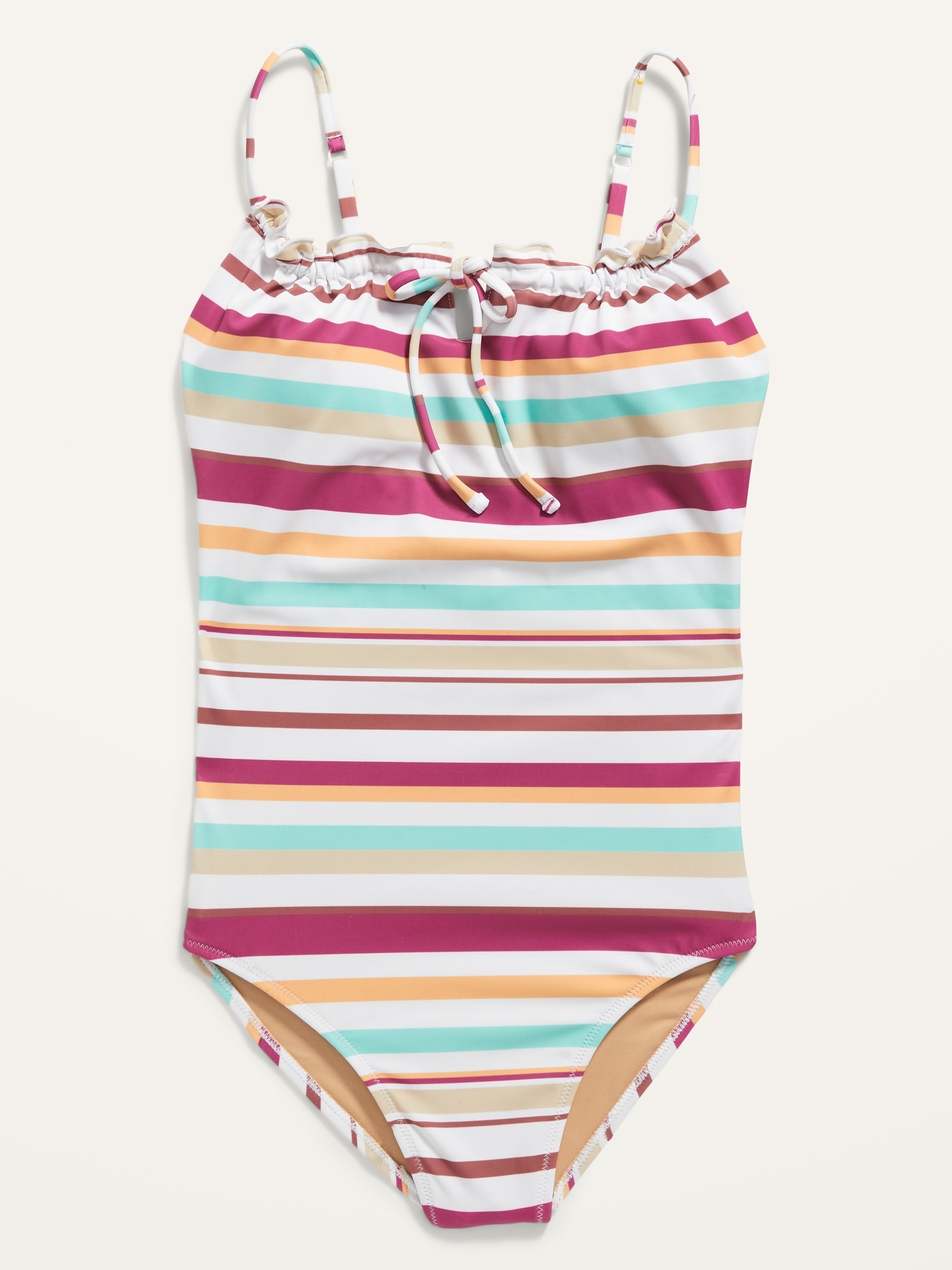 Gathered Keyhole One-Piece Swimsuit for Women | Old Navy