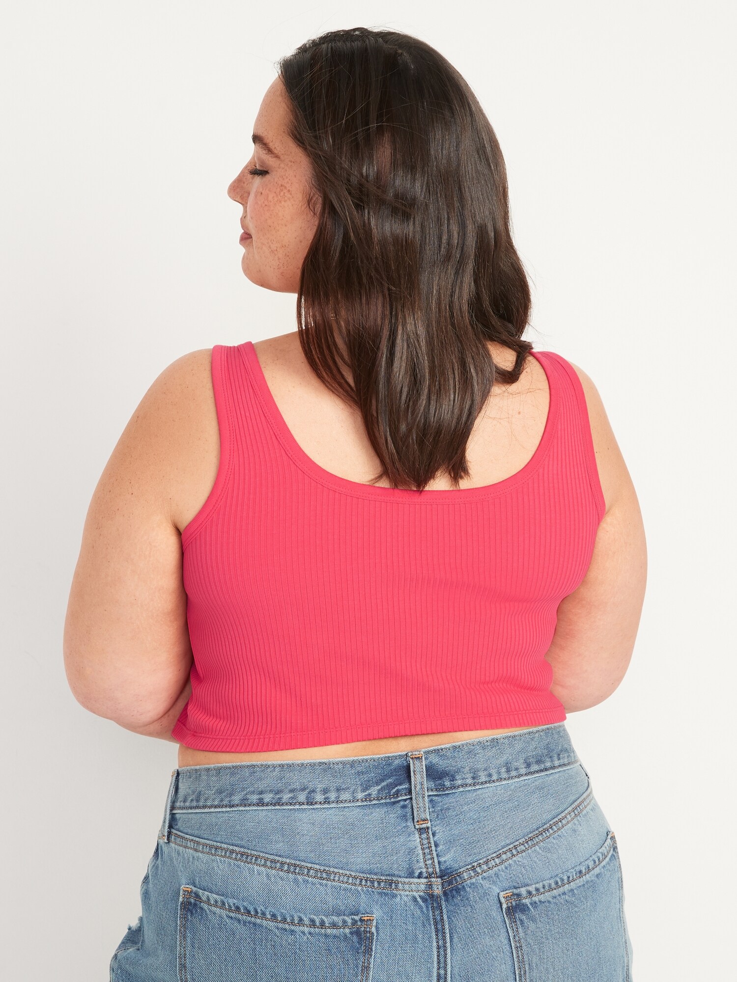 Fitted Ultra-Cropped Rib-Knit Tank Top for Women | Old Navy