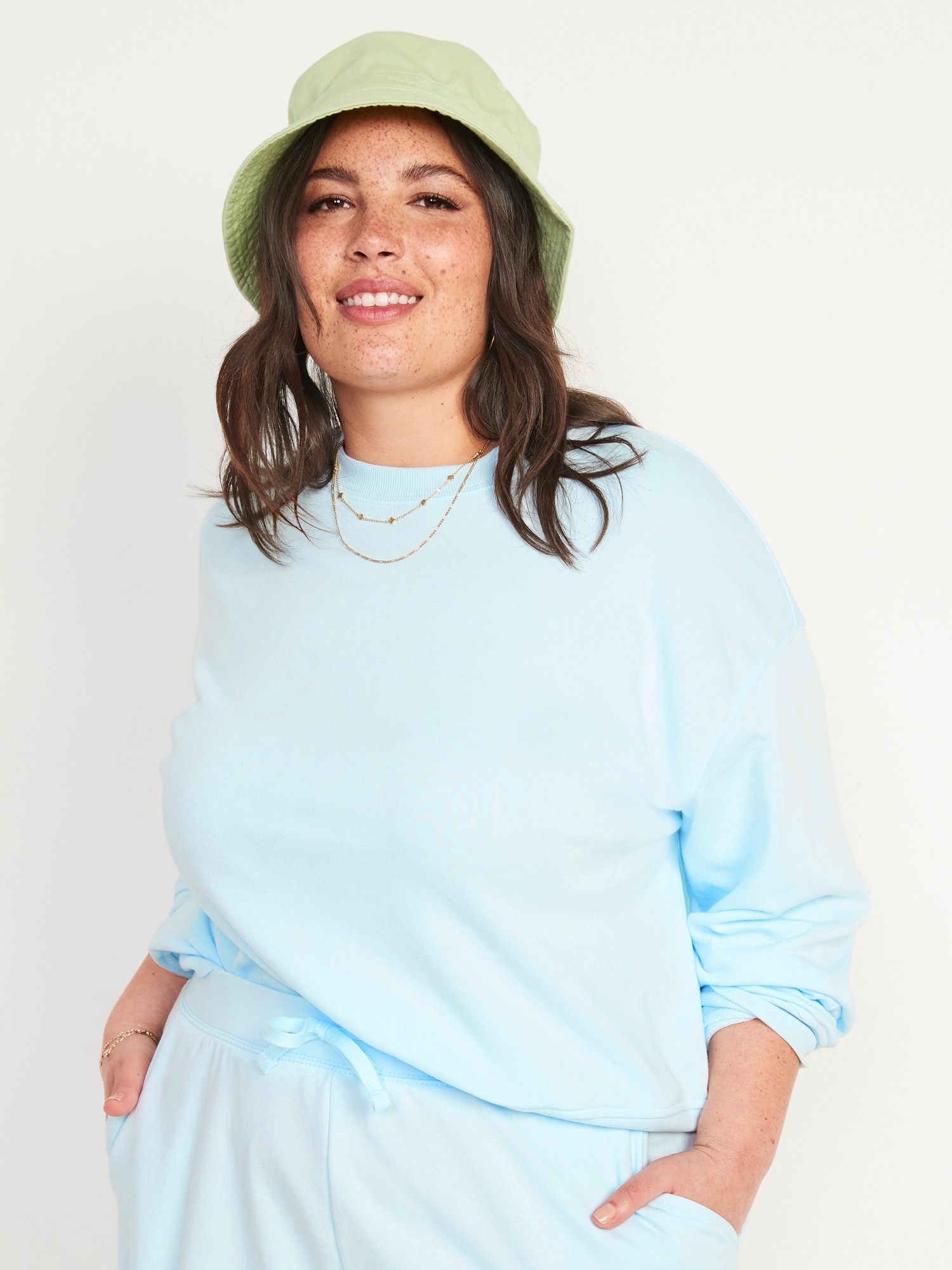 Cropped Vintage French-Terry Sweatshirt for Women | Old Navy