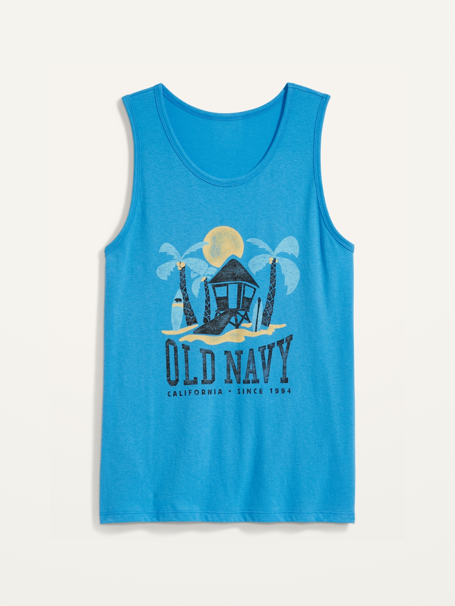 Soft-Washed Logo-Graphic Tank Top for Men | Old Navy