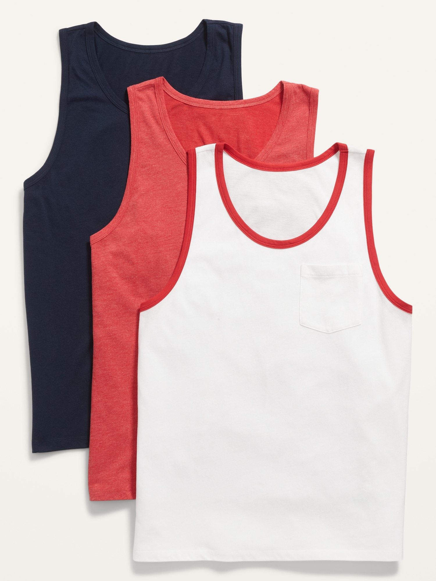 Soft-Washed Tank Top 3-Pack for Men | Old Navy