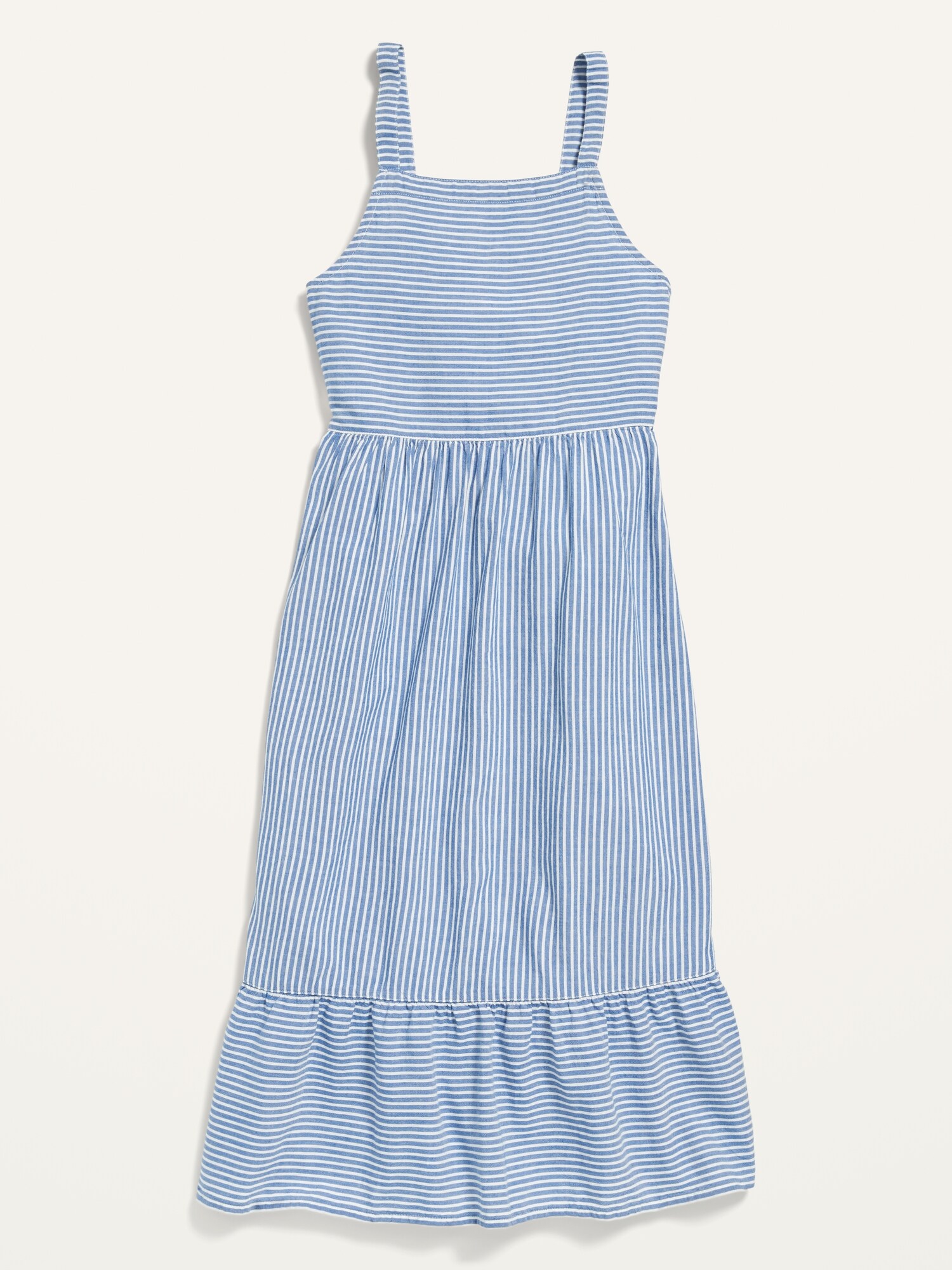 Sleeveless Striped Fit & Flare Midi Dress for Girls | Old Navy