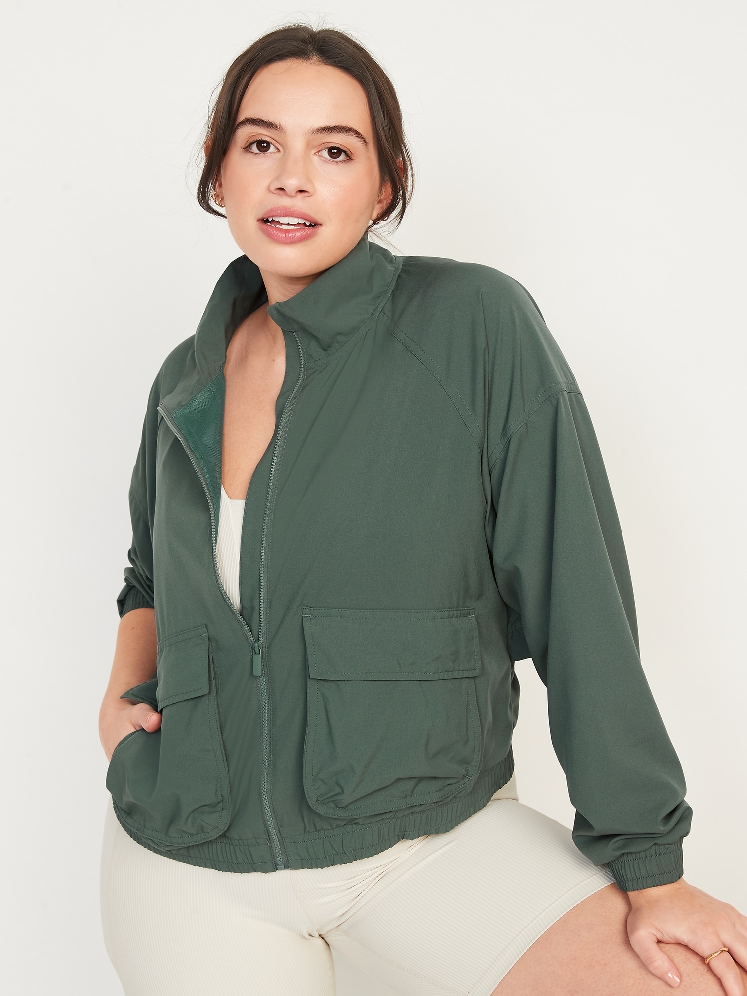 Loose StretchTech Zip-Front Jacket for Women | Old Navy