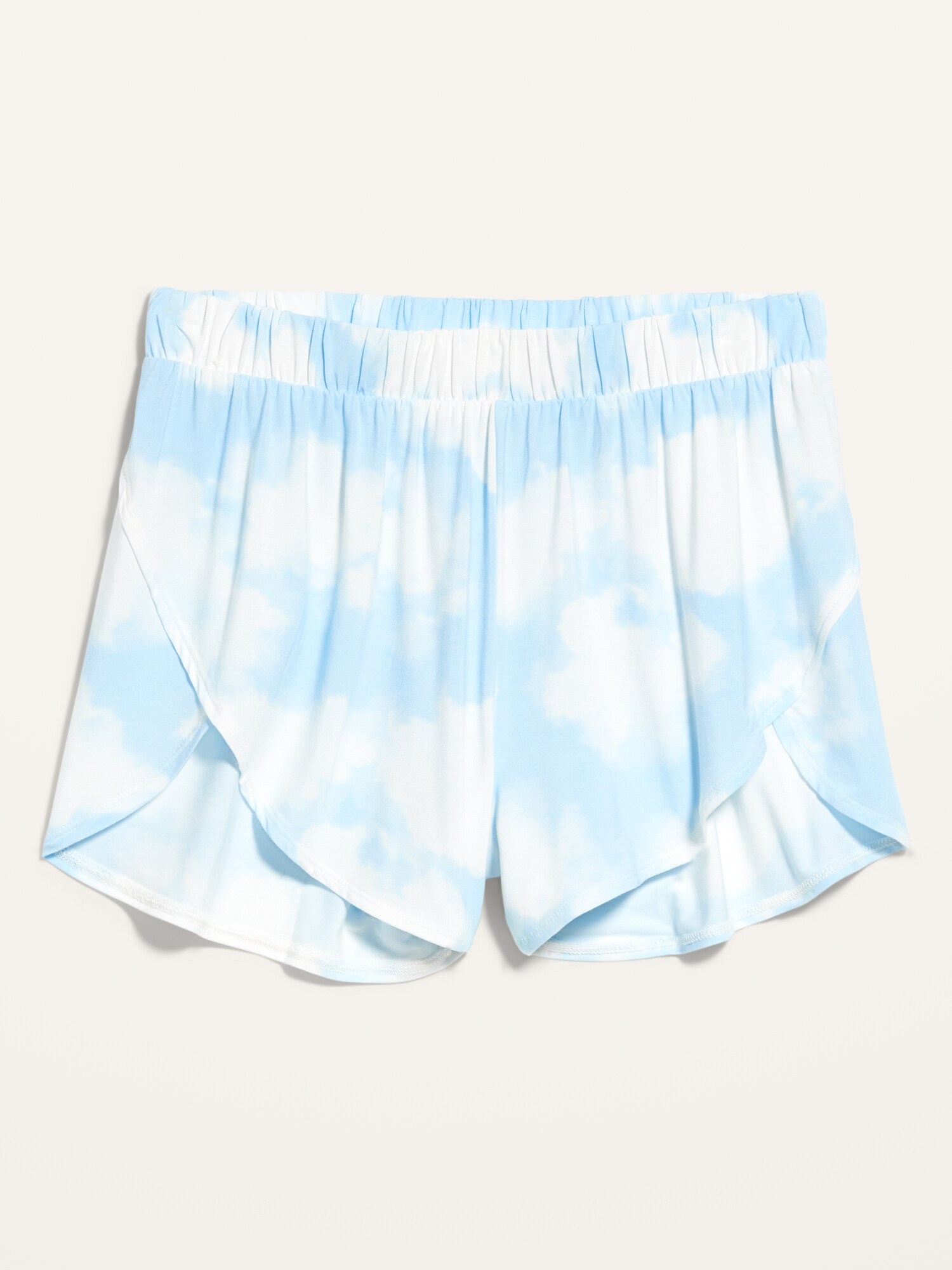 High-Waisted Sunday Sleep Ultra-Soft Dolphin-Hem Pajama Shorts for ...