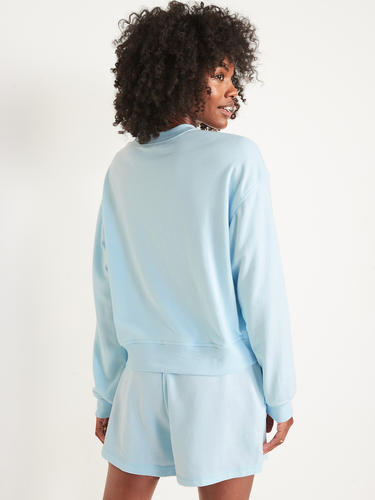 Cropped Vintage French-Terry Sweatshirt | Old Navy