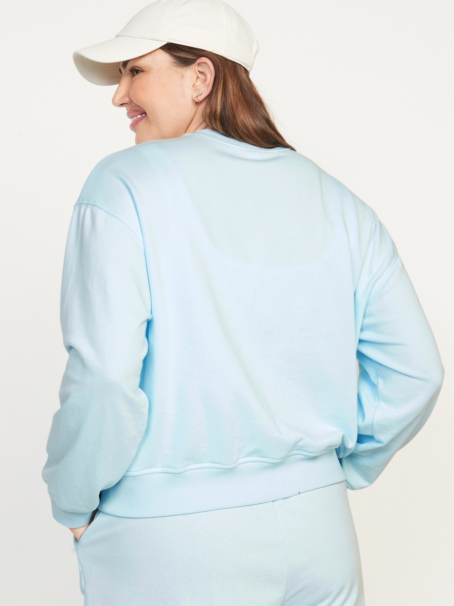 Cropped Vintage French-Terry Sweatshirt | Old Navy