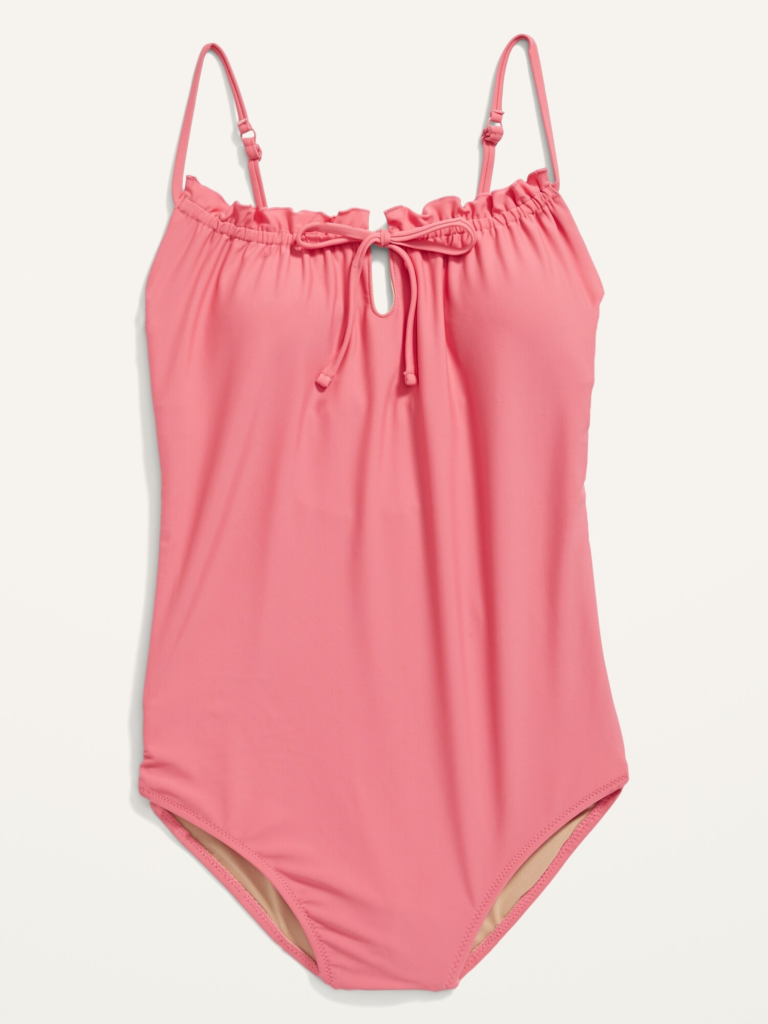 Gathered Keyhole One-Piece Swimsuit for Women | Old Navy