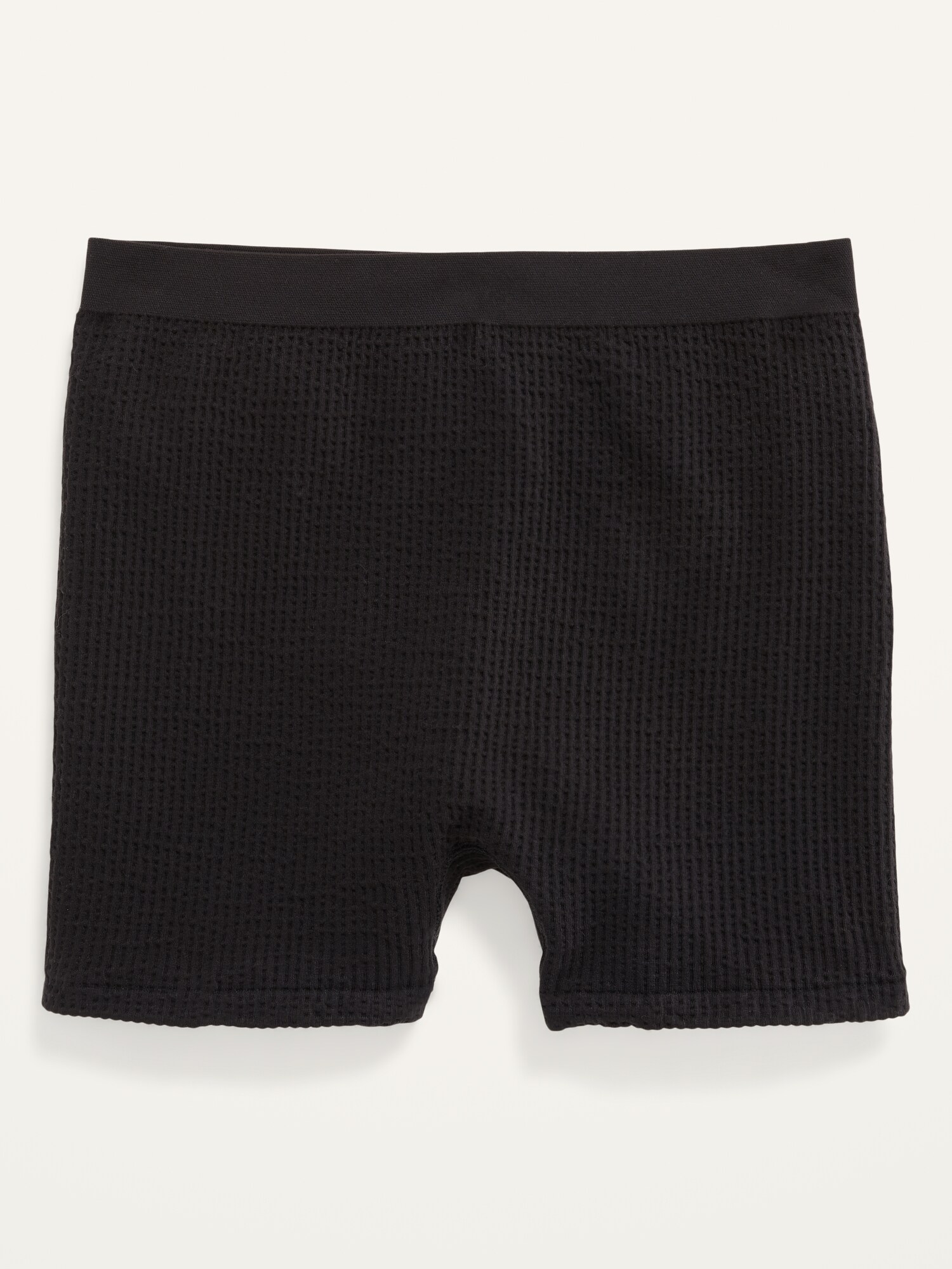 High-Waisted Seamless Waffle-Knit Boyshort Boxer Briefs for Women -- 2 ...