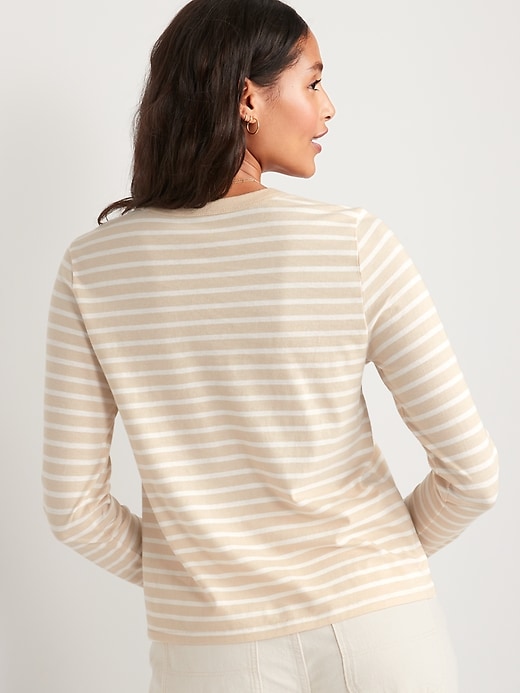 Long-Sleeve EveryWear Striped T-Shirt for Women | Old Navy